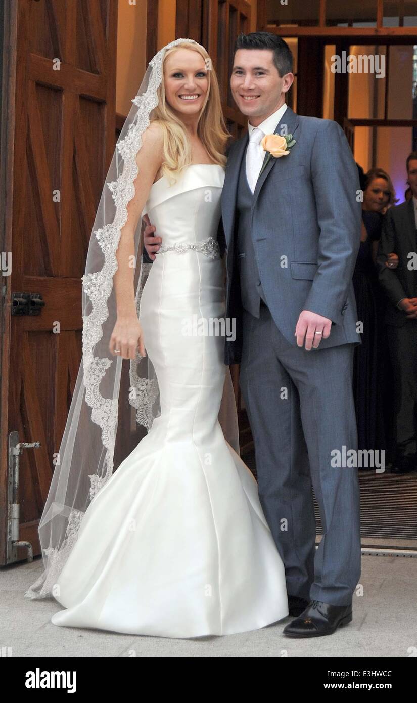 The wedding of Hayley Rock and Paul Elliott at Our Lady and St Joseph ...