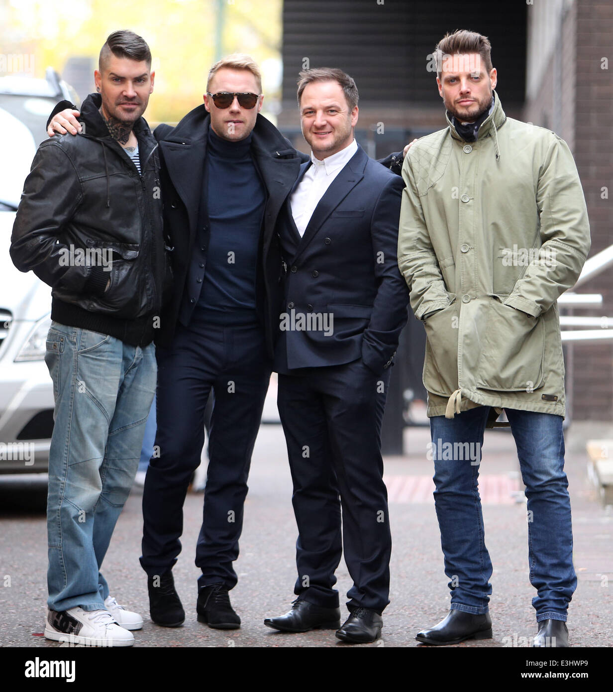 Boyzone outside the ITV studios Featuring: Boyzone Where: London ...