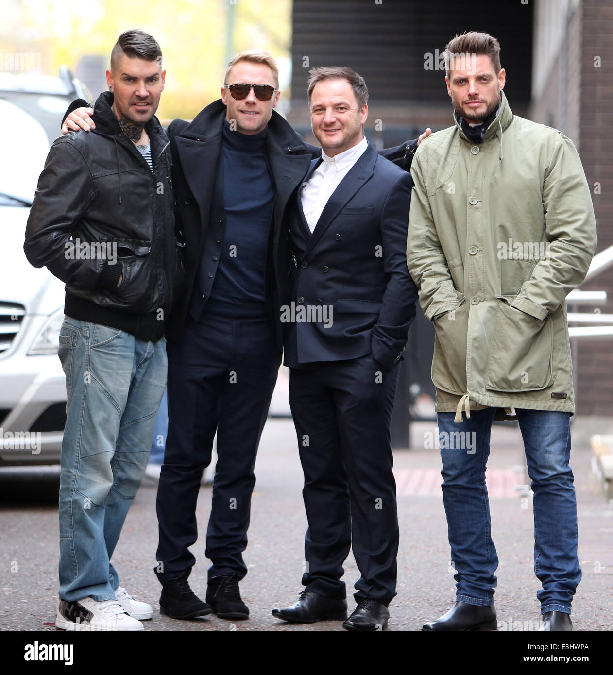 Boyzone outside the ITV studios Featuring: Boyzone Where: London ...