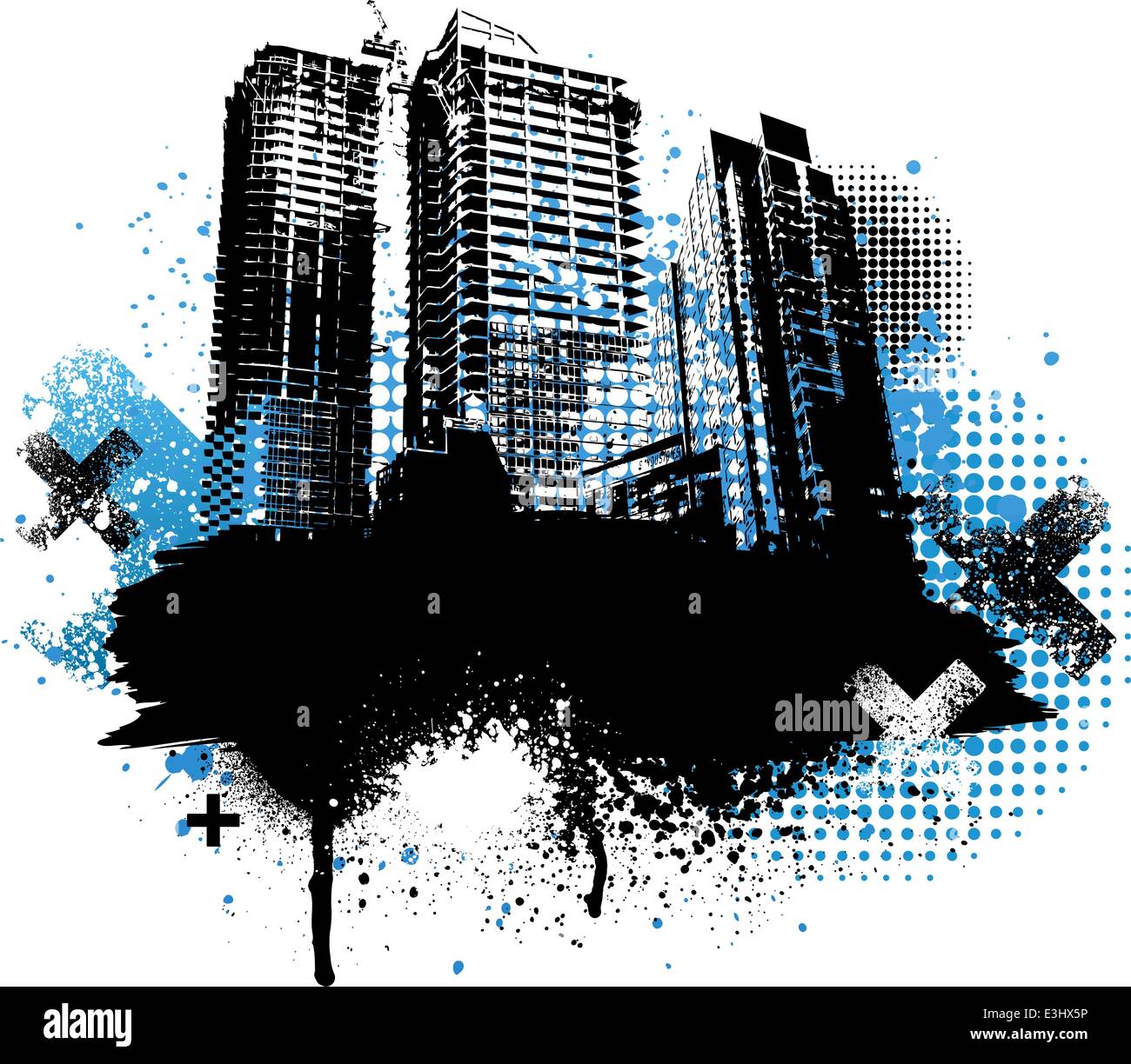 Blue graffiti Cut Out Stock Images & Pictures - Alamy