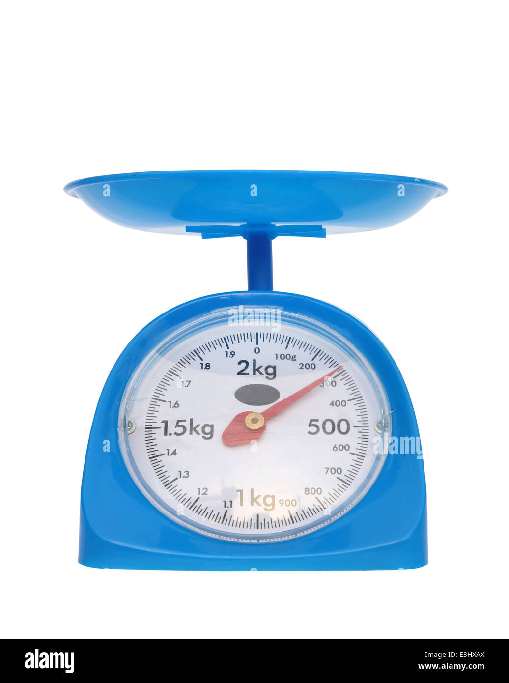 kitchen scales isolated on white background (300 gram Stock Photo - Alamy