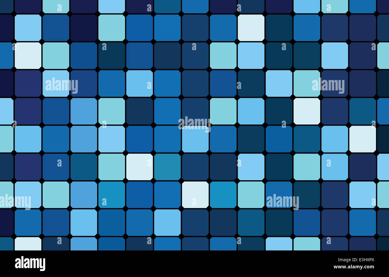 Blue square tile pattern, various blue tints and shades Stock Vector ...