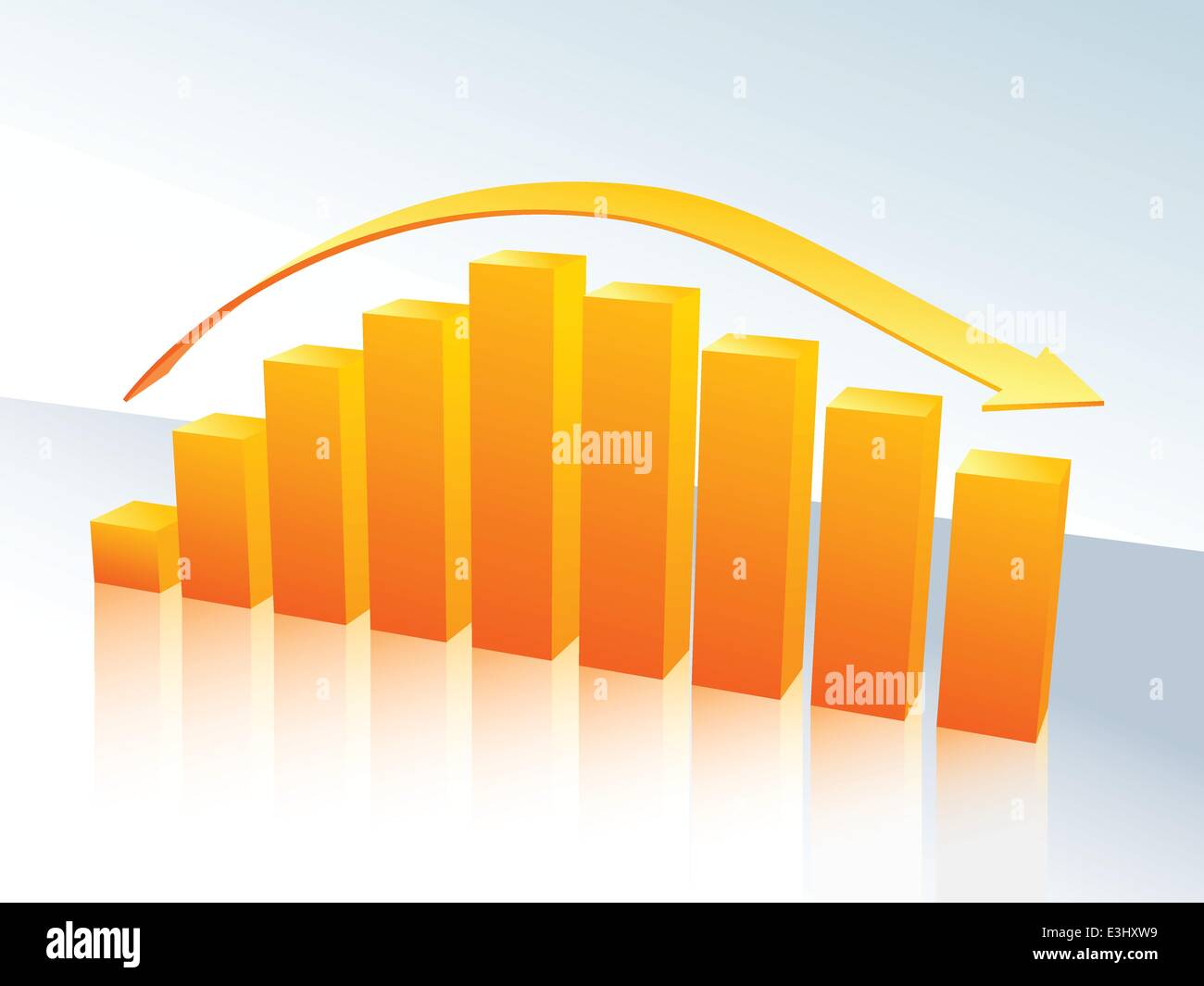 Increase and decrease three-dimensional bar graph Stock Vector Image ... Increase and decrease three-dimensional bar graph Stock Vector Image ...