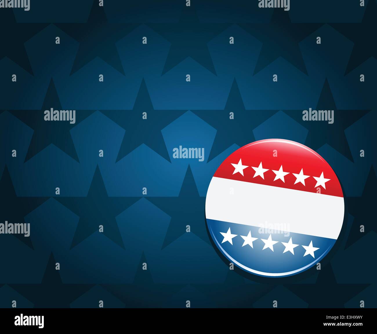 Election campaign button on blue background Stock Vector Image & Art ...
