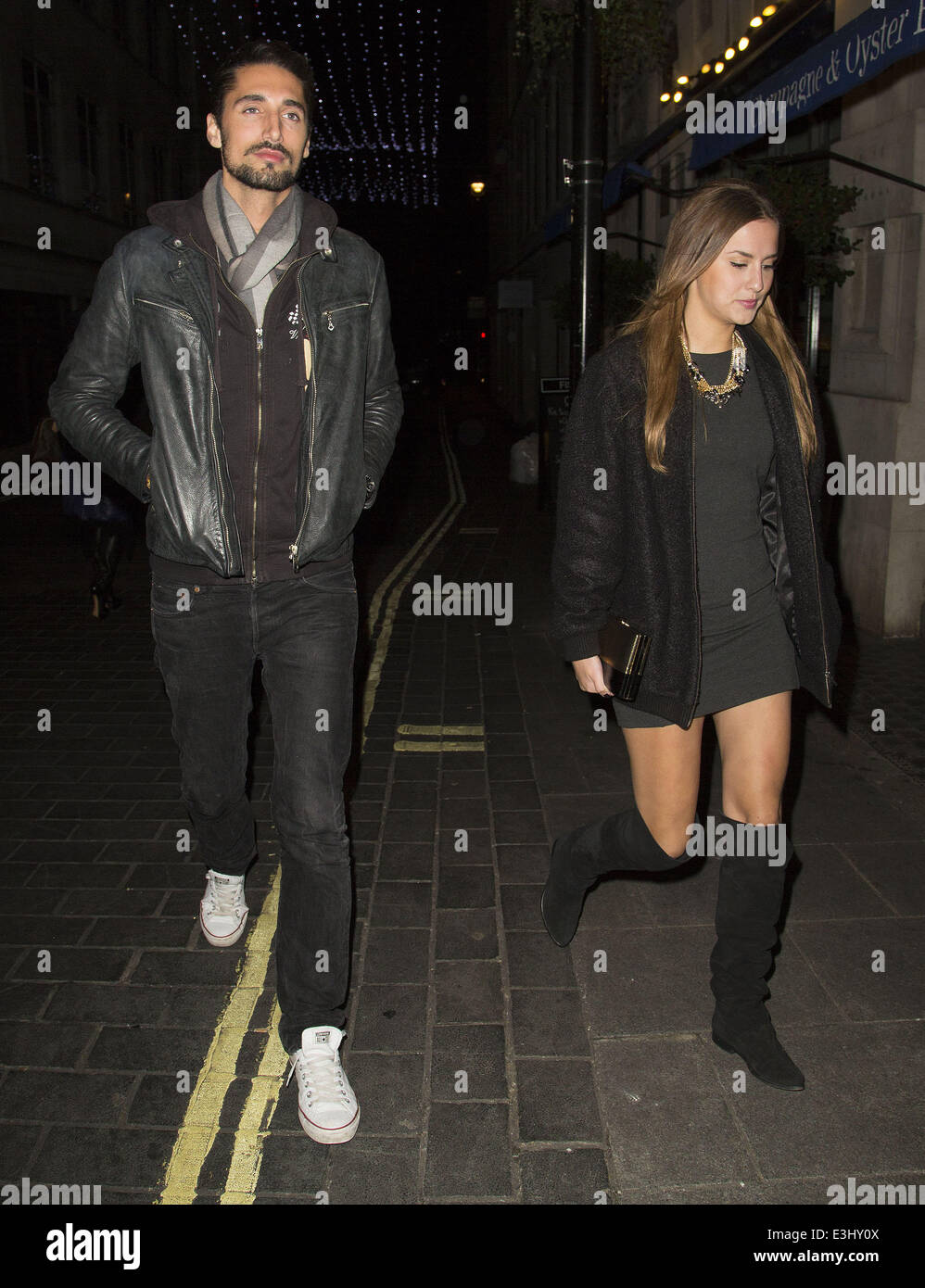 'Made in Chelsea' stars Hugo Taylor and Lucy Watson arrive at No 9 ...