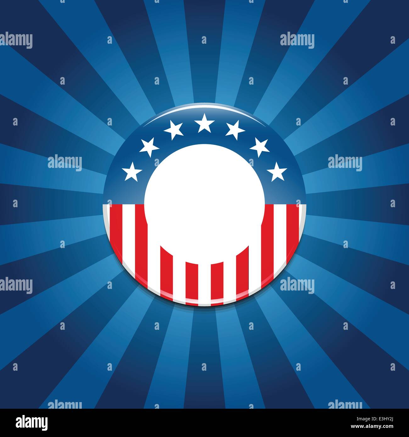 Election campaign button on blue background Stock Vector Image & Art ...