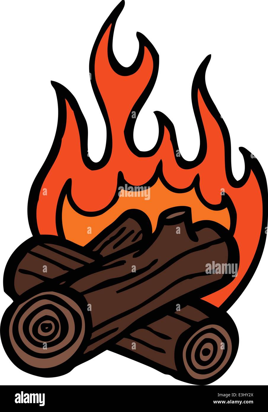 Cartoon campfire hi-res stock photography and images - Alamy
