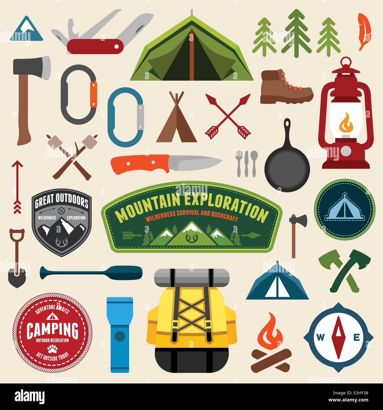 Camping Equipment Clip Art