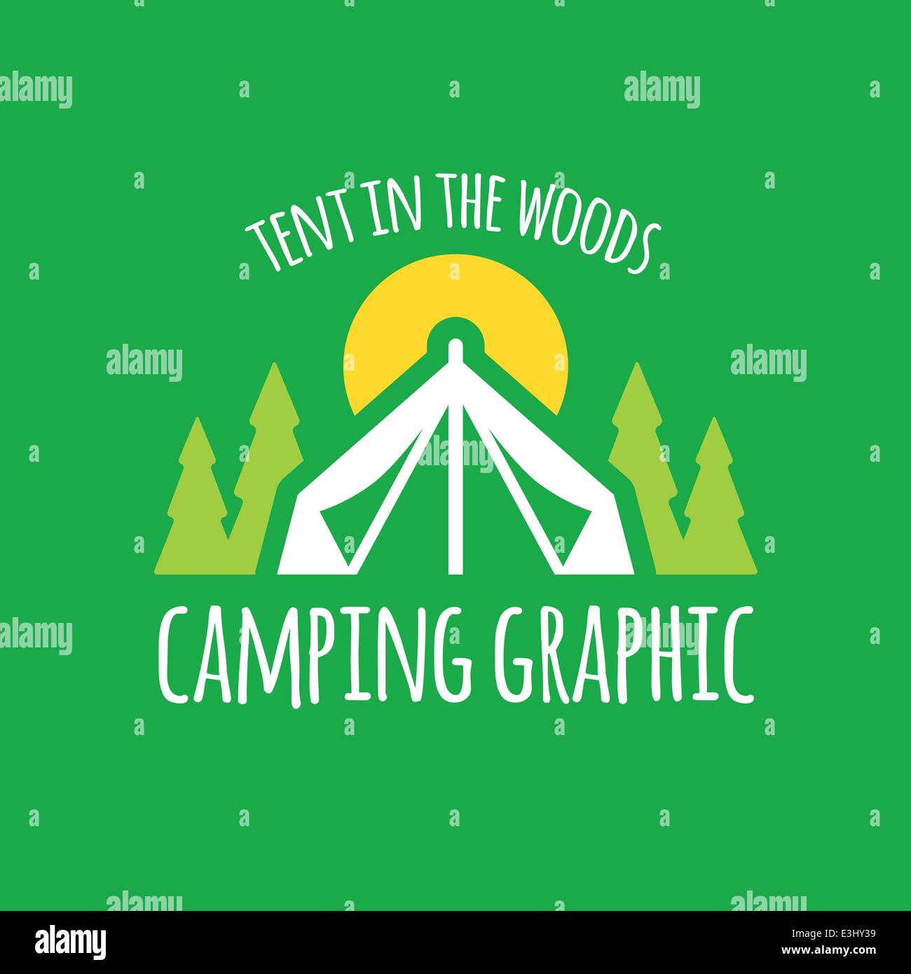 Camping text vector vectors hi-res stock photography and images - Alamy