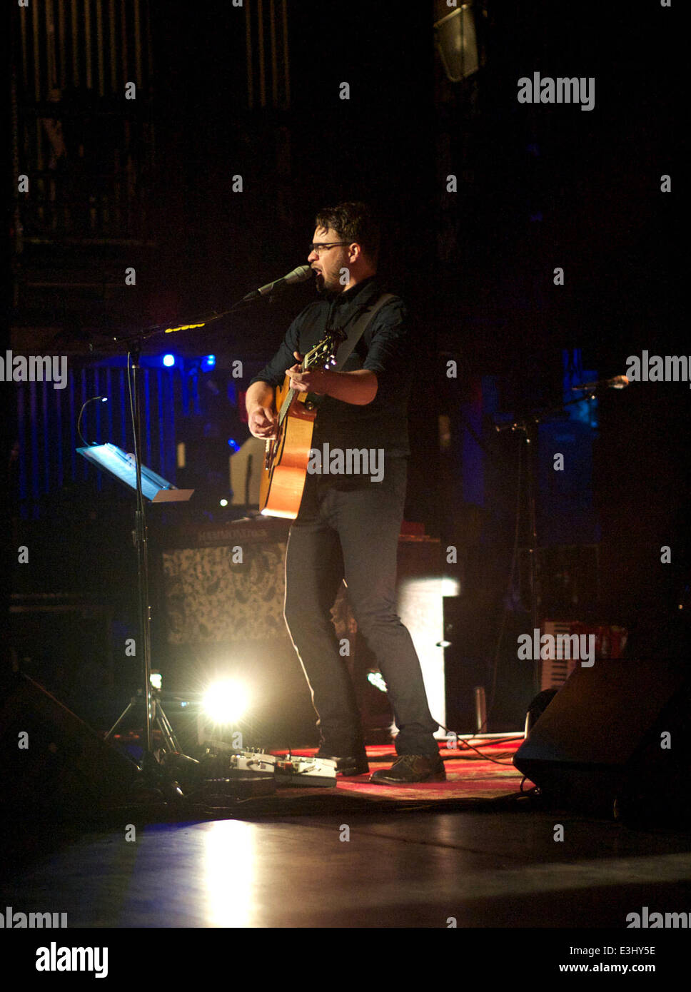 Amos Lee performs live in concert at the Beacon Theater Featuring: Amos ...