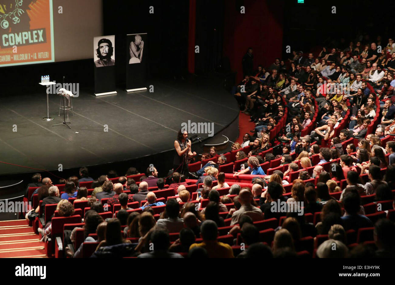 Russell Brand performs to a sold-out crowd at Maslak Tim Center on his ...