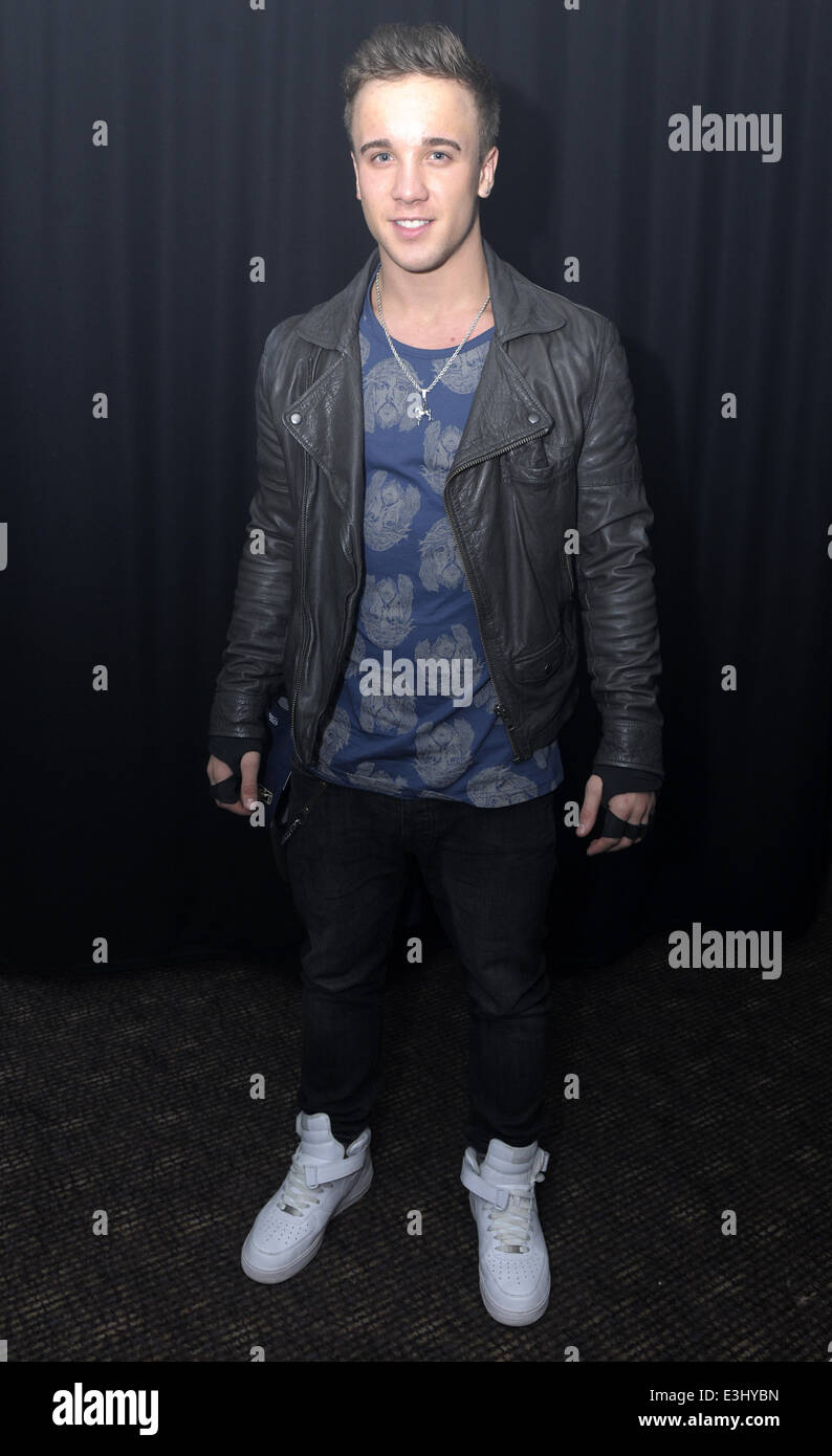 Former X Factor contestant Sam Callahan backstage at G-A-Y Featuring ...