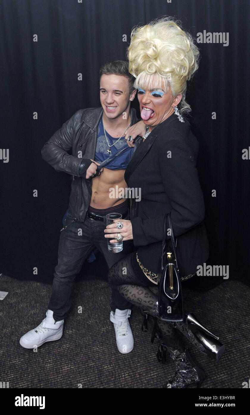 Former X Factor contestant Sam Callahan backstage at G-A-Y Featuring ...