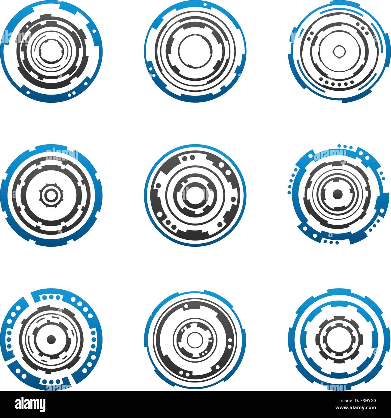 Gear shapes Stock Vector Images - Alamy