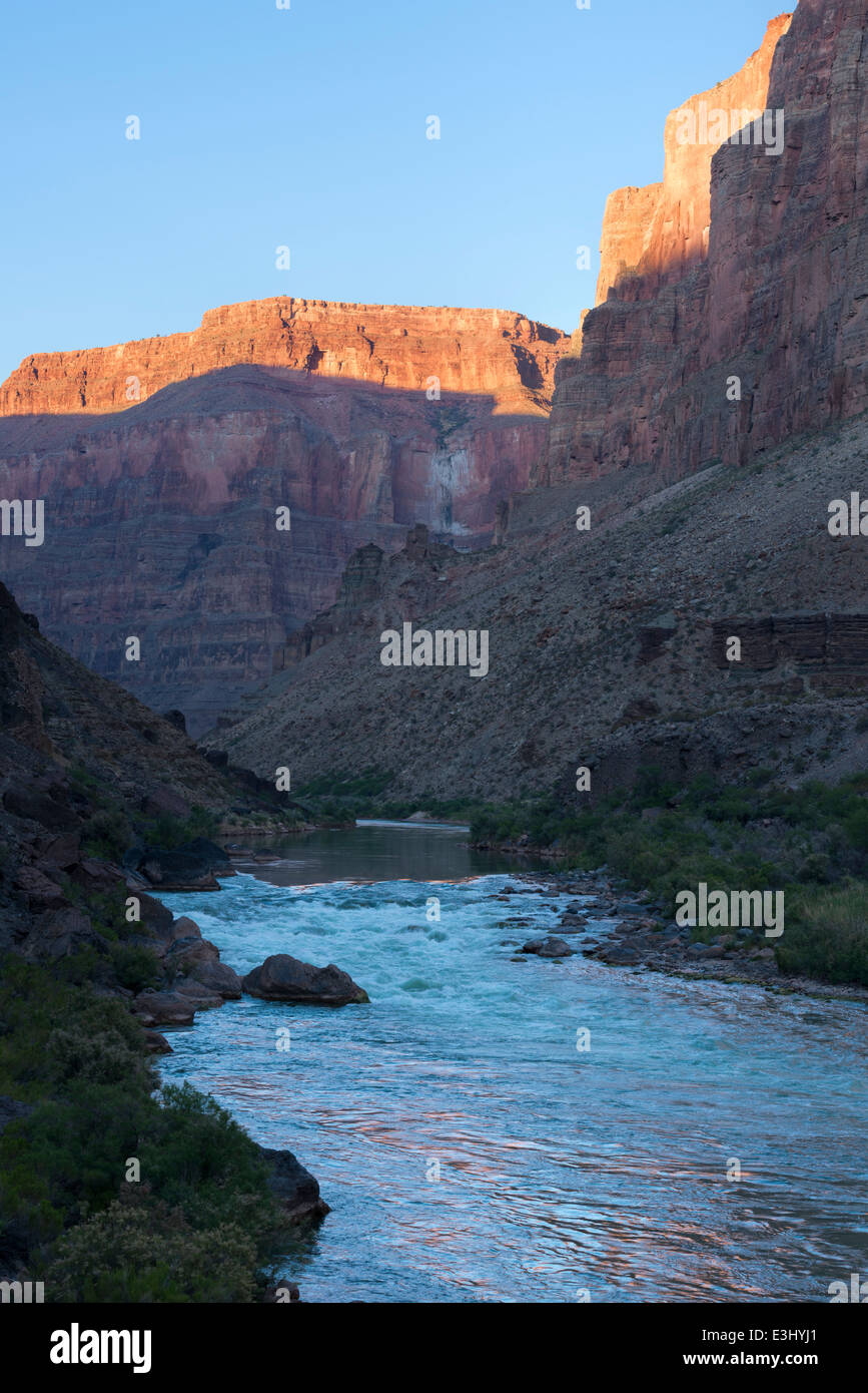 Lava Falls, one of the largest rapids on the Colorado River in the ...