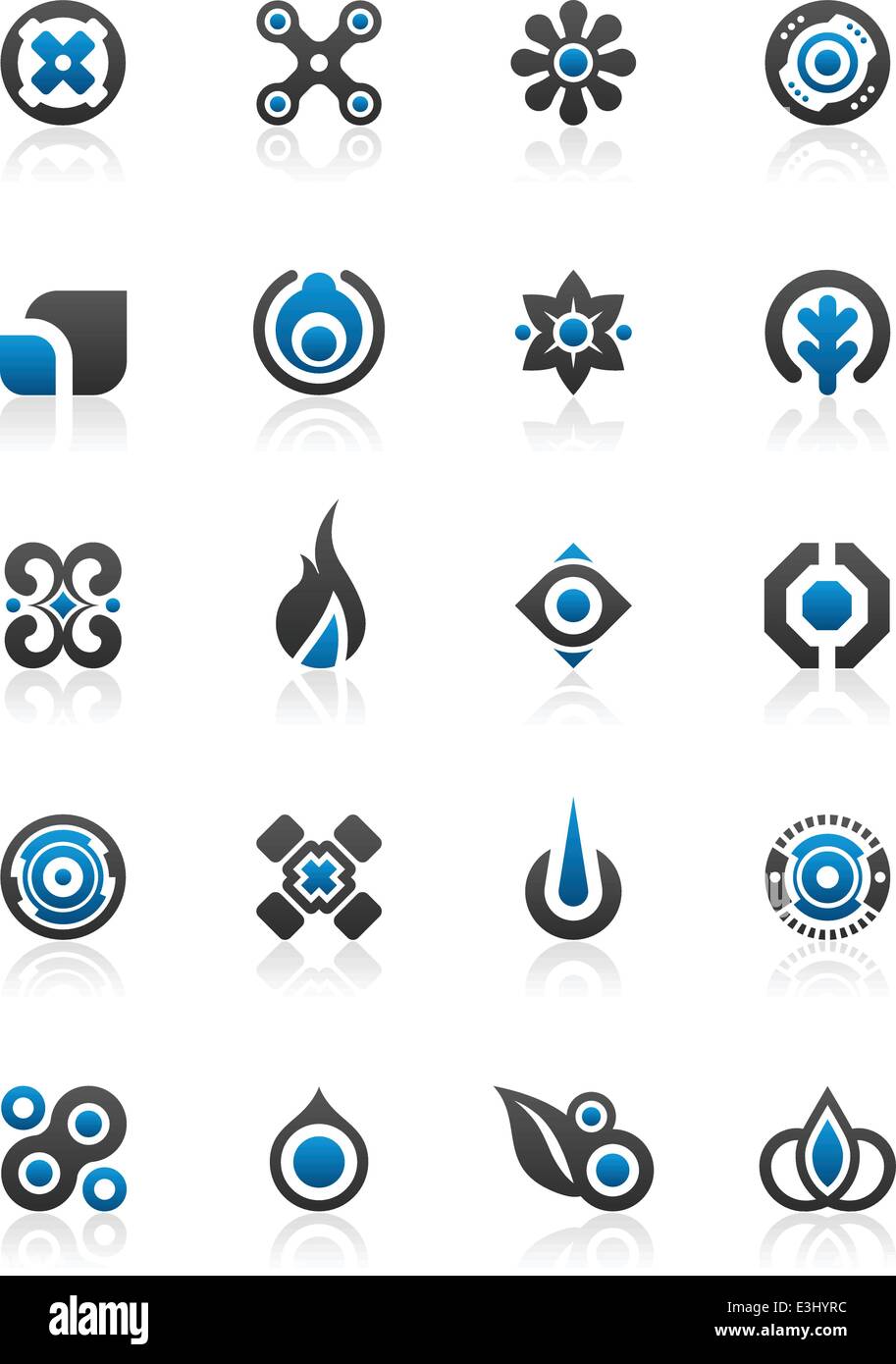 Set of 20 design elements and various graphics Stock Vector Image & Art ...