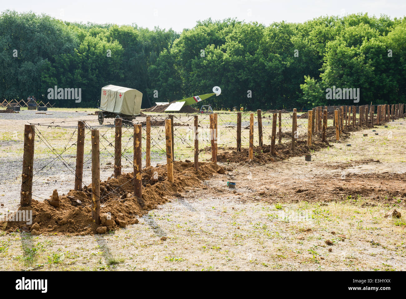 Main battleground is ready for the battle performance Stock Photo - Alamy
