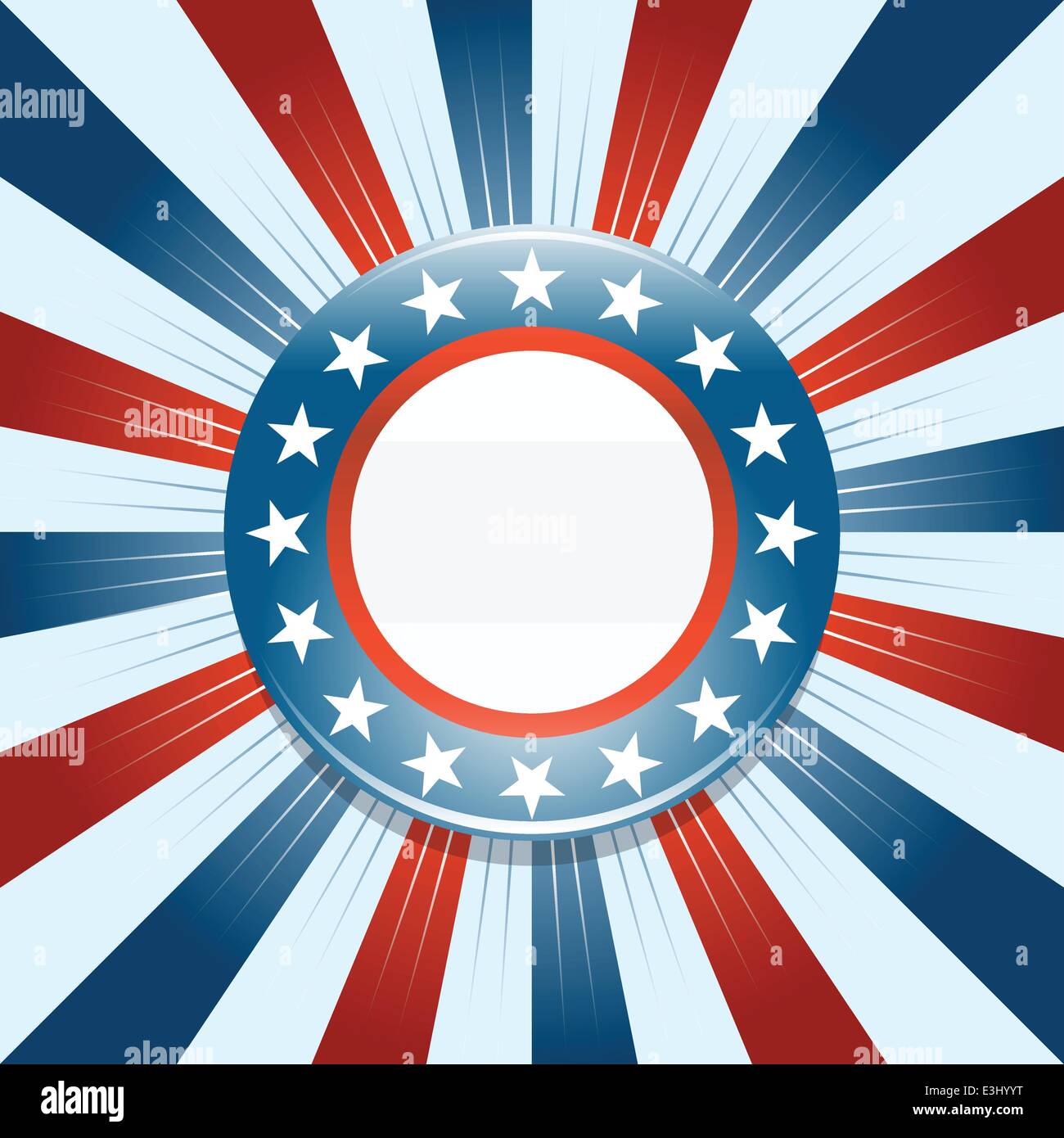 Election campaign button on red white and blue background Stock Vector ...