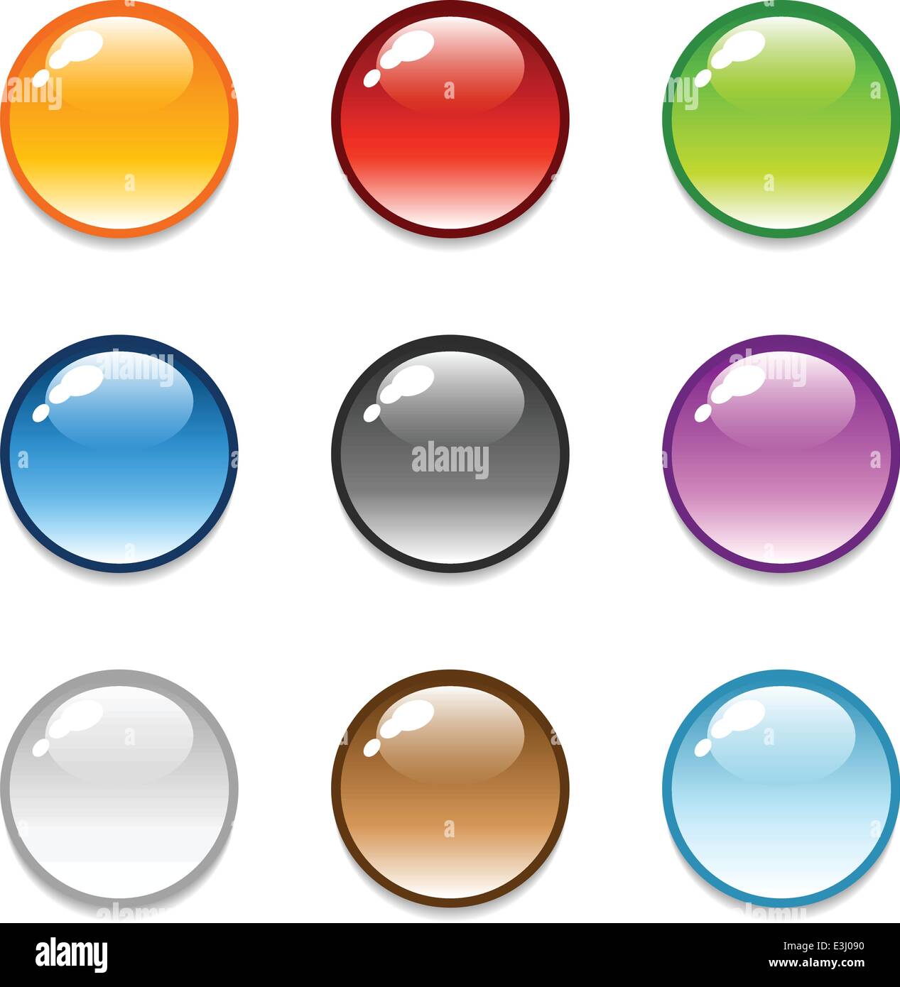 Round sphere Stock Vector Images - Alamy