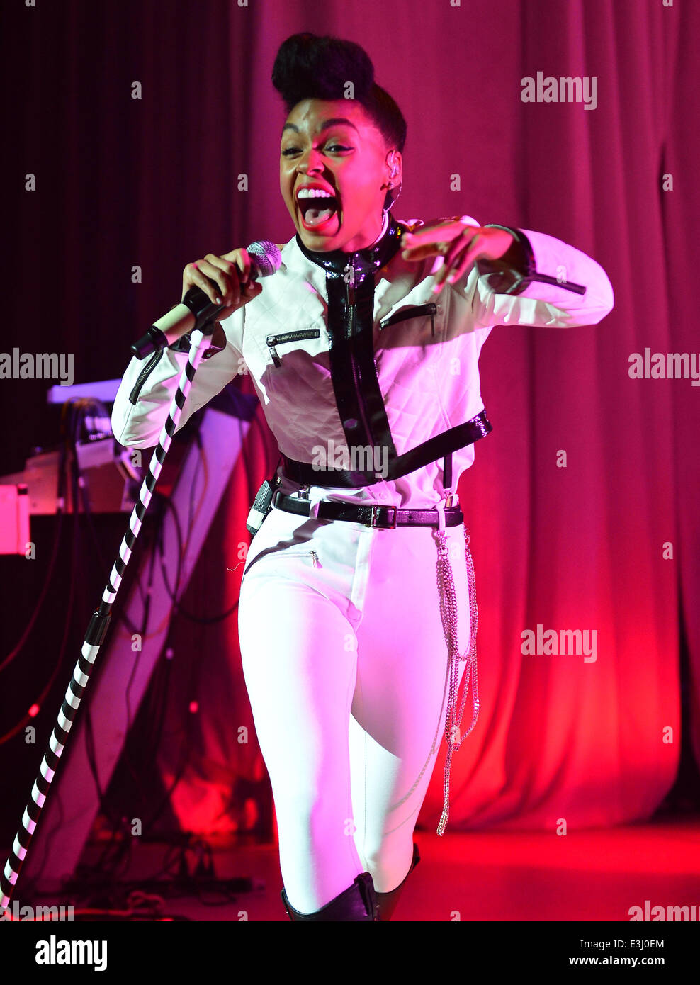 Janelle Monae performs in 'The Electric Tour' concert at Fillmore Miami ...