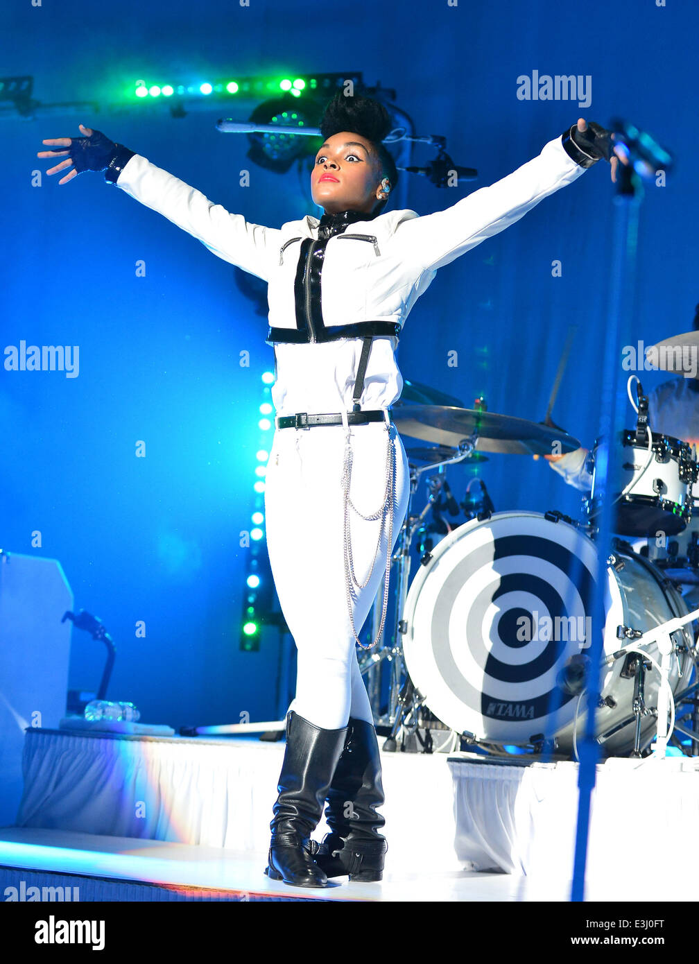 Janelle Monae performs in 'The Electric Tour' concert at Fillmore Miami ...