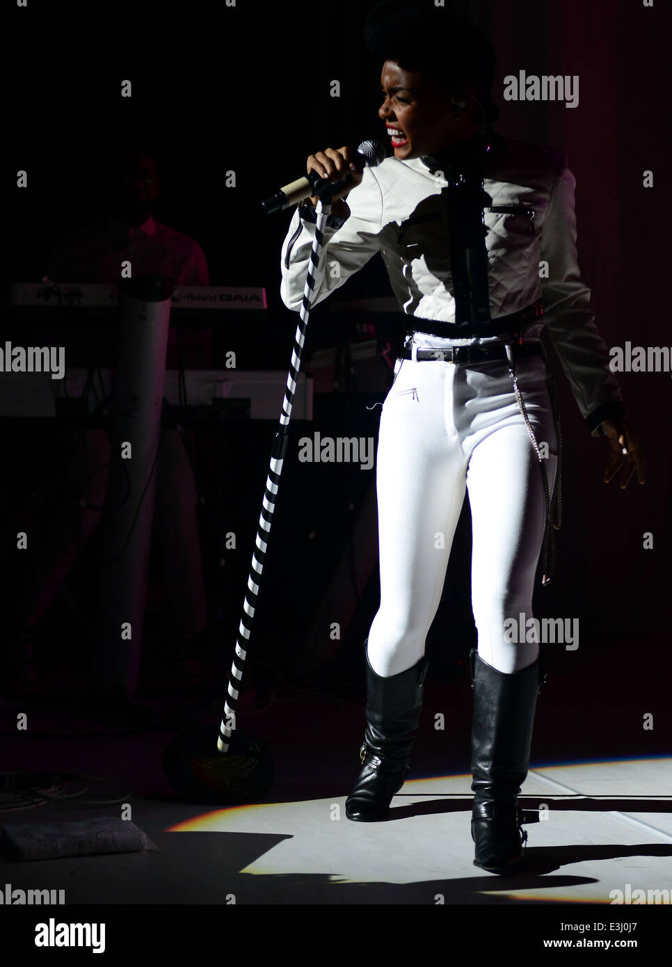 Janelle Monae performs in 'The Electric Tour' concert at Fillmore Miami ...