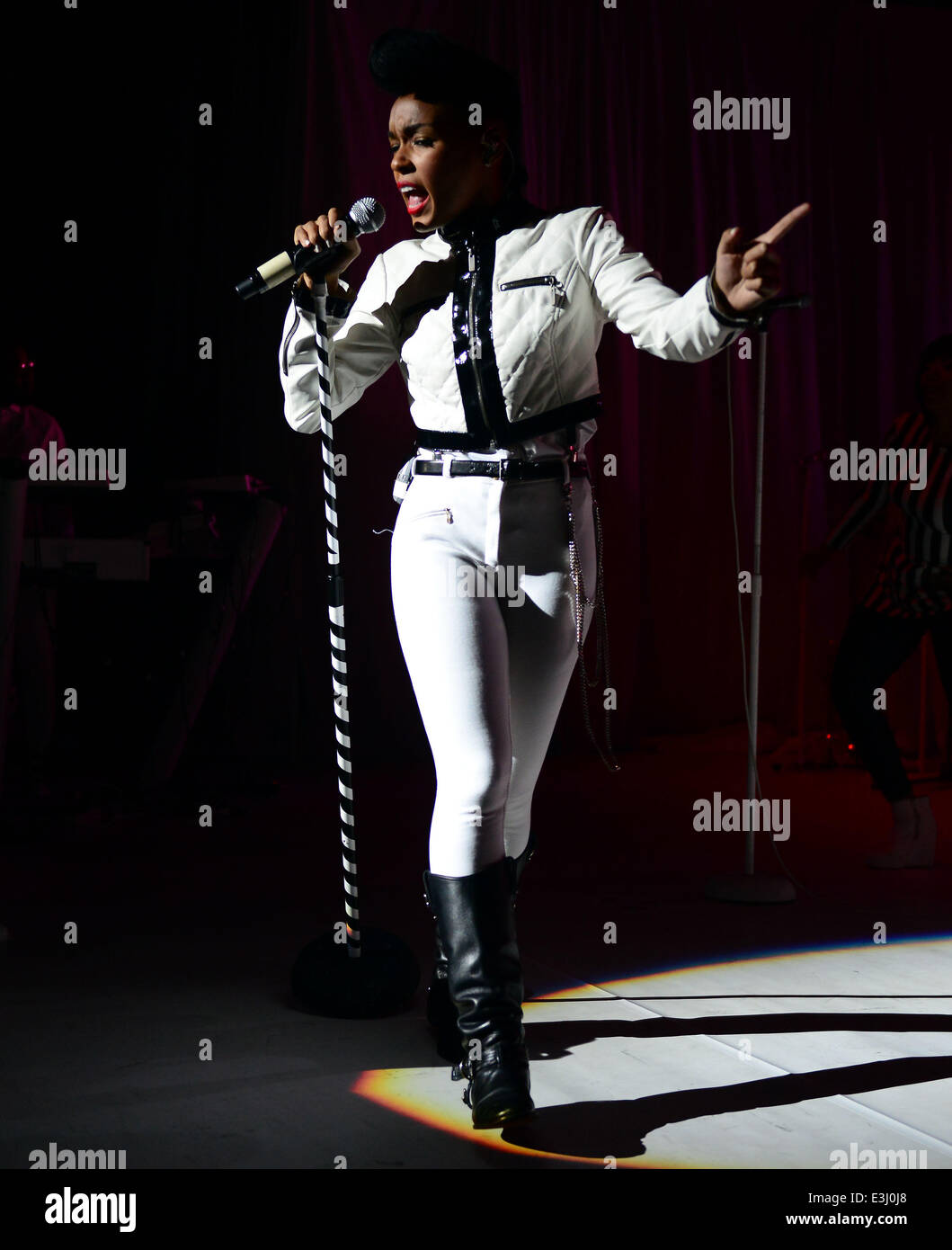 Janelle Monae performs in 'The Electric Tour' concert at Fillmore Miami ...