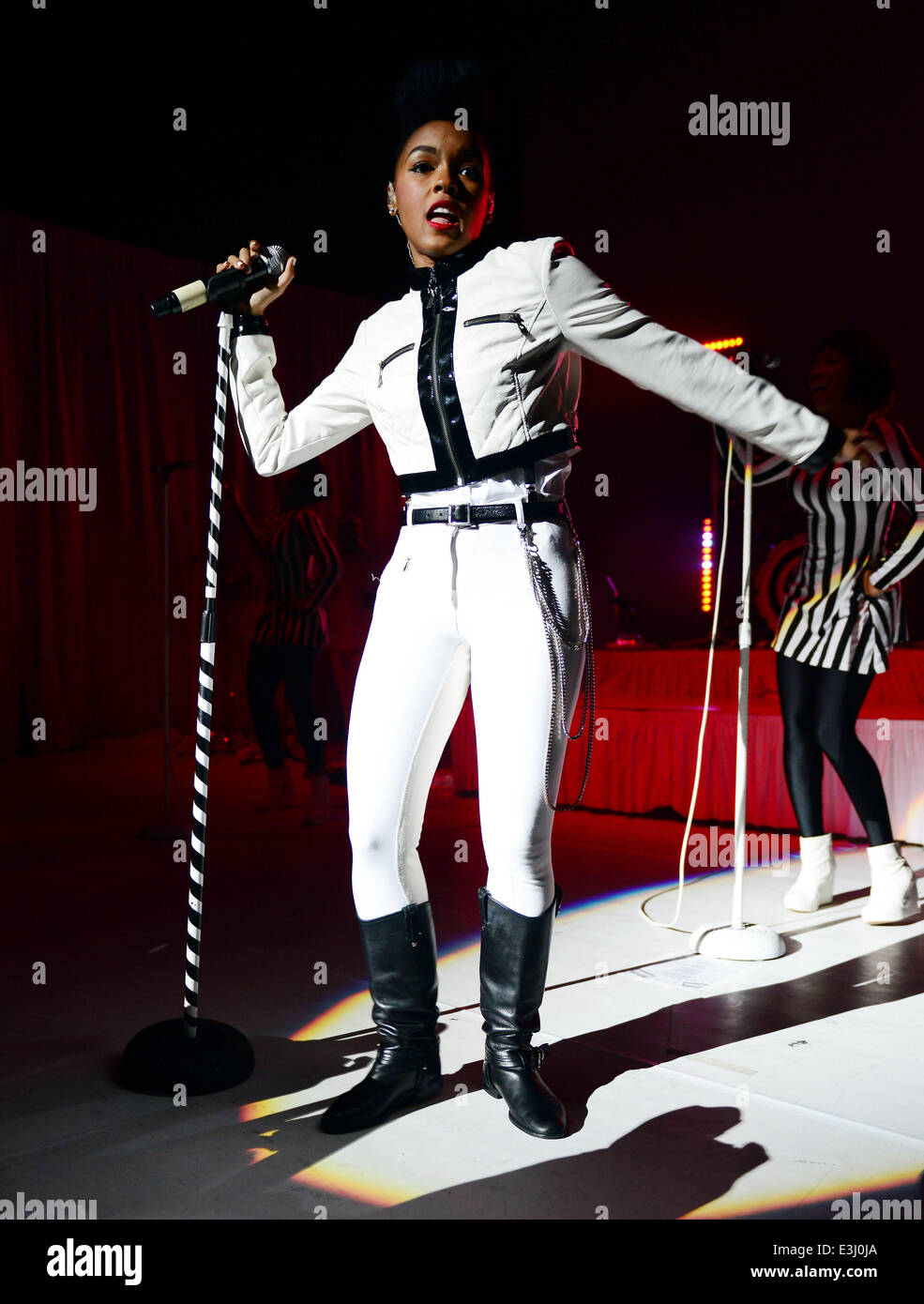 Janelle Monae performs in 'The Electric Tour' concert at Fillmore Miami ...