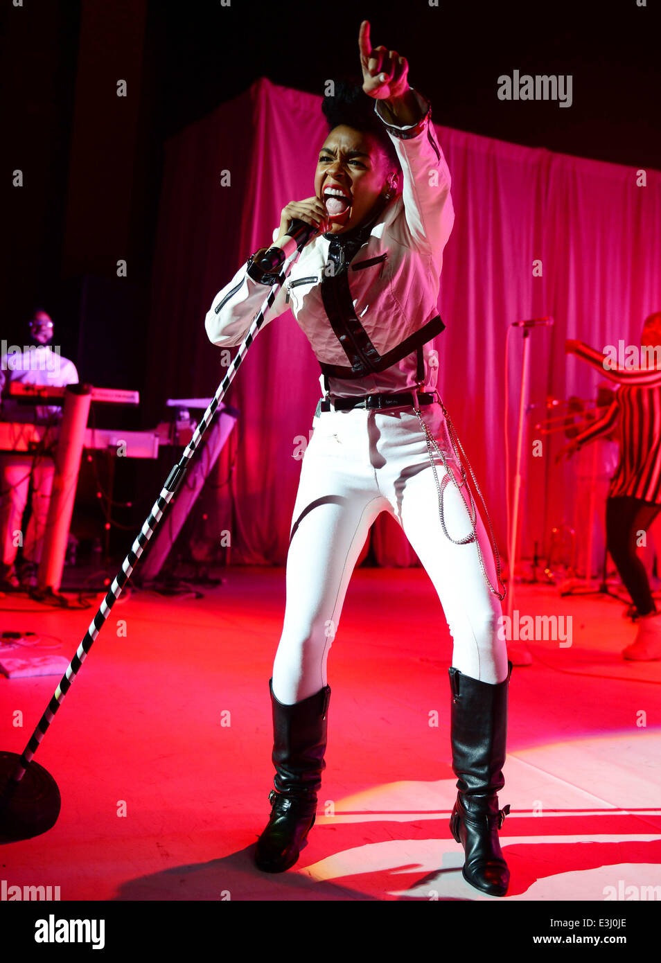 Janelle Monae performs in 'The Electric Tour' concert at Fillmore Miami ...