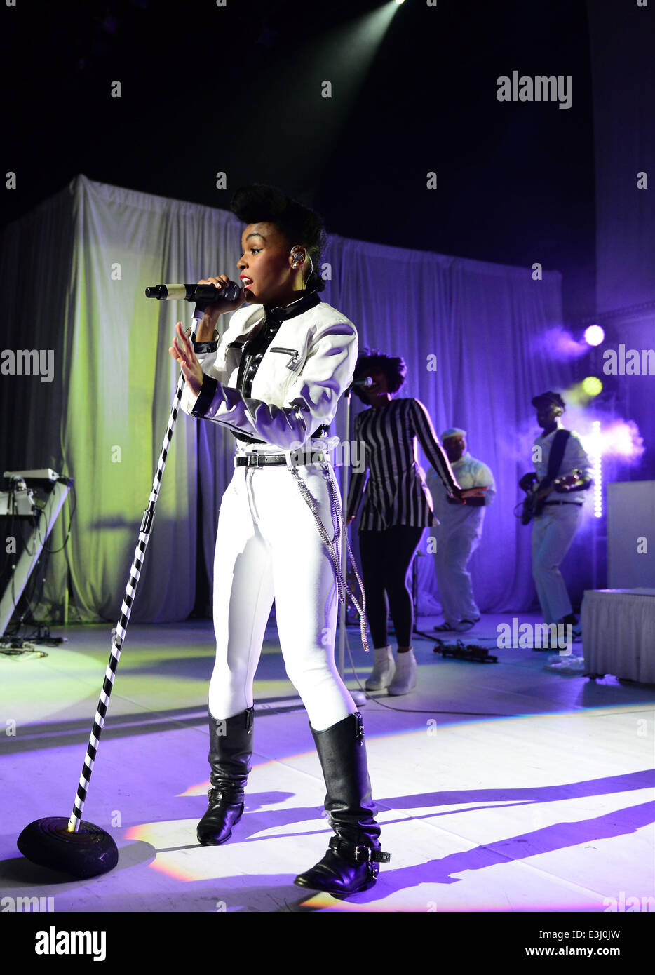 Janelle Monae performs in 'The Electric Tour' concert at Fillmore Miami ...