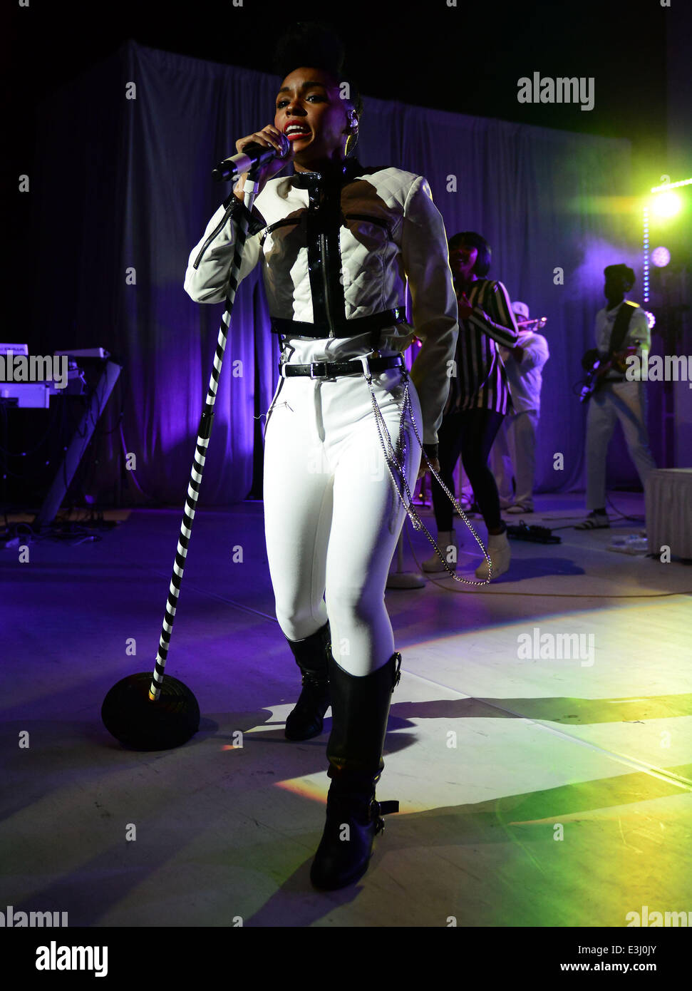 Janelle Monae performs in 'The Electric Tour' concert at Fillmore Miami ...