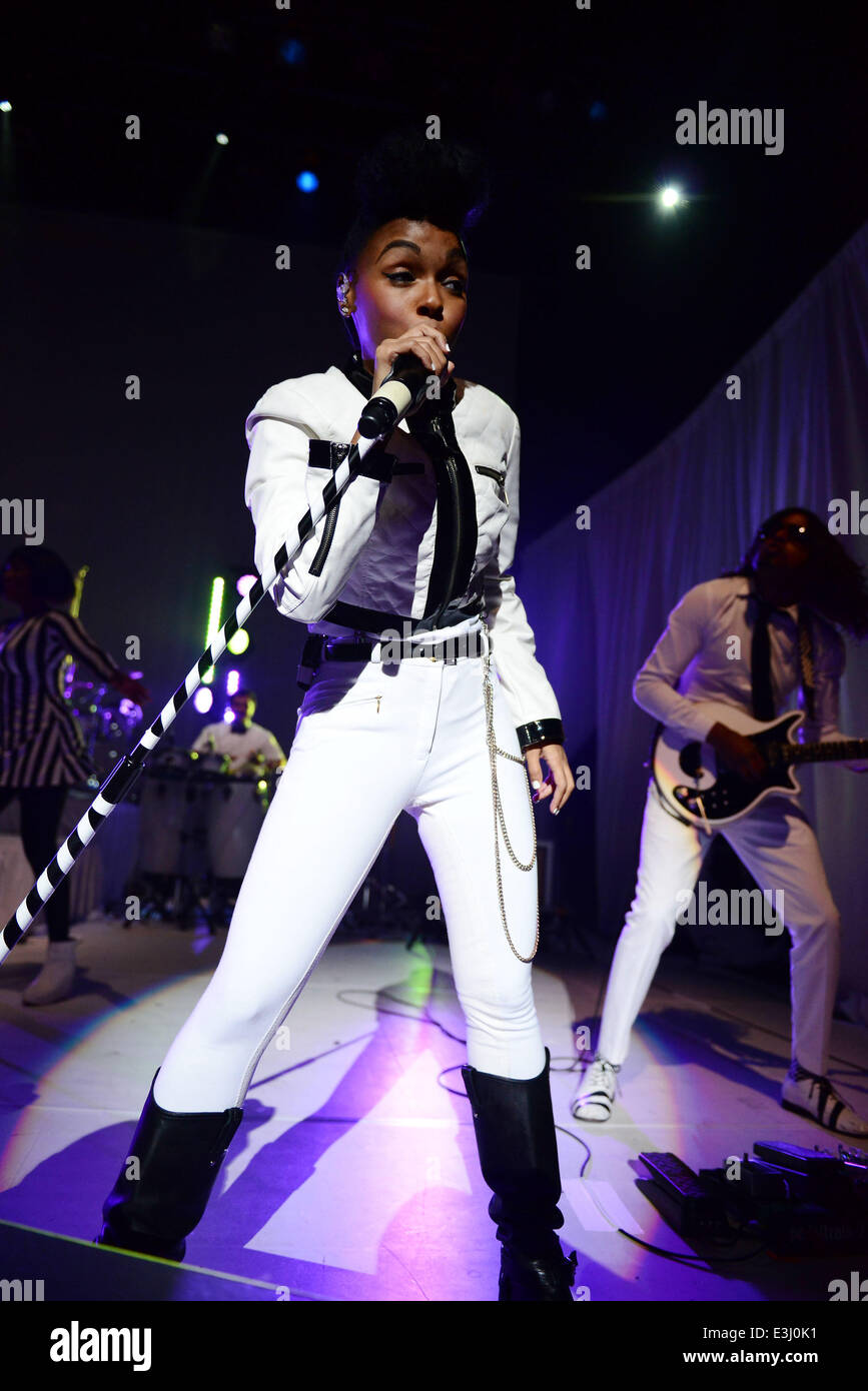 Janelle Monae performs in 'The Electric Tour' concert at Fillmore Miami ...