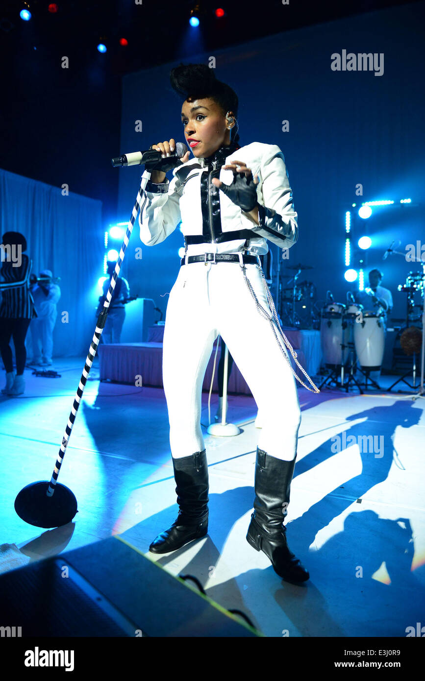 Janelle Monae performs in 'The Electric Tour' concert at Fillmore Miami ...
