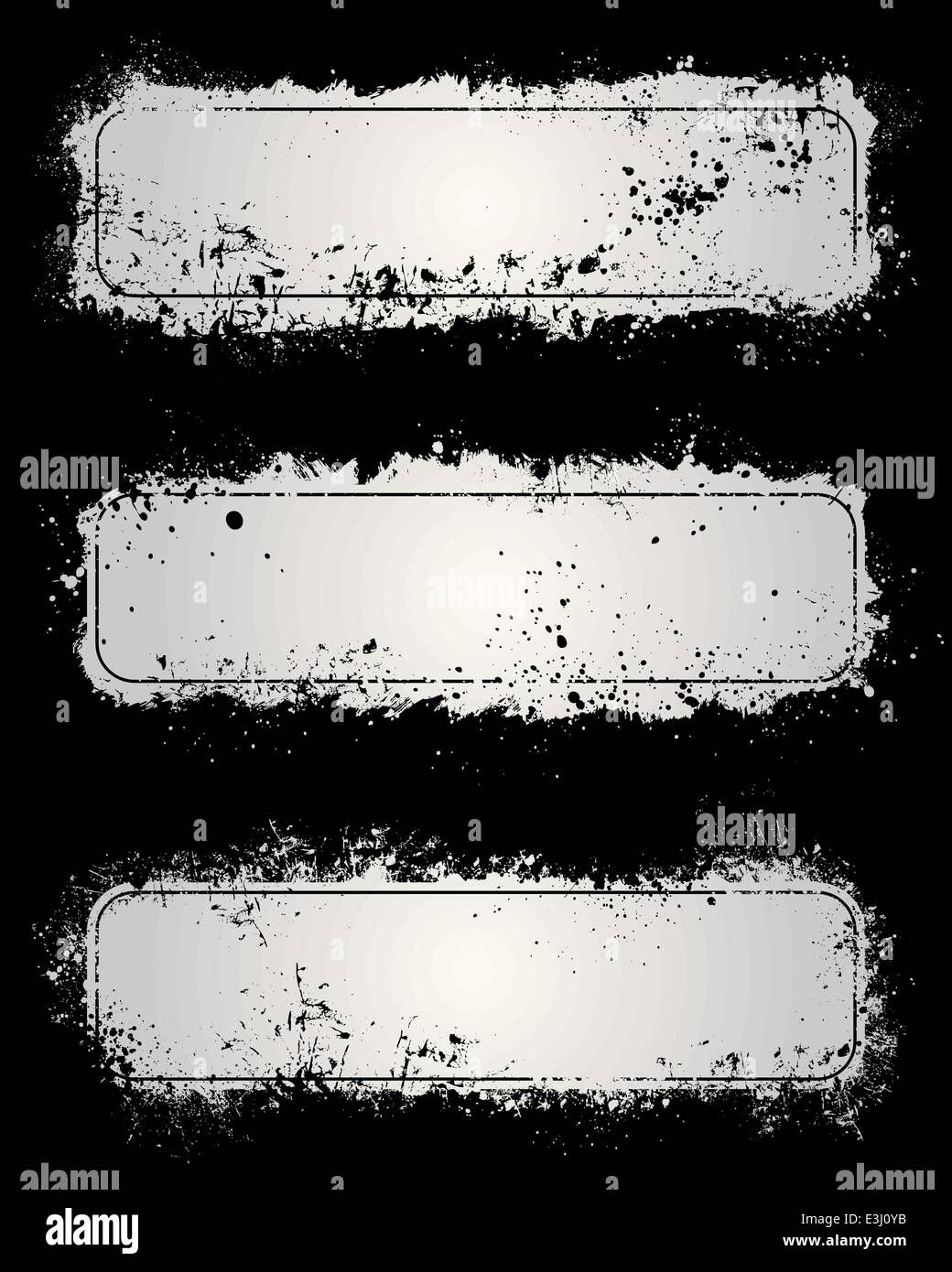 Gray paint splatter and scratch grunge frames Stock Vector Image & Art ...
