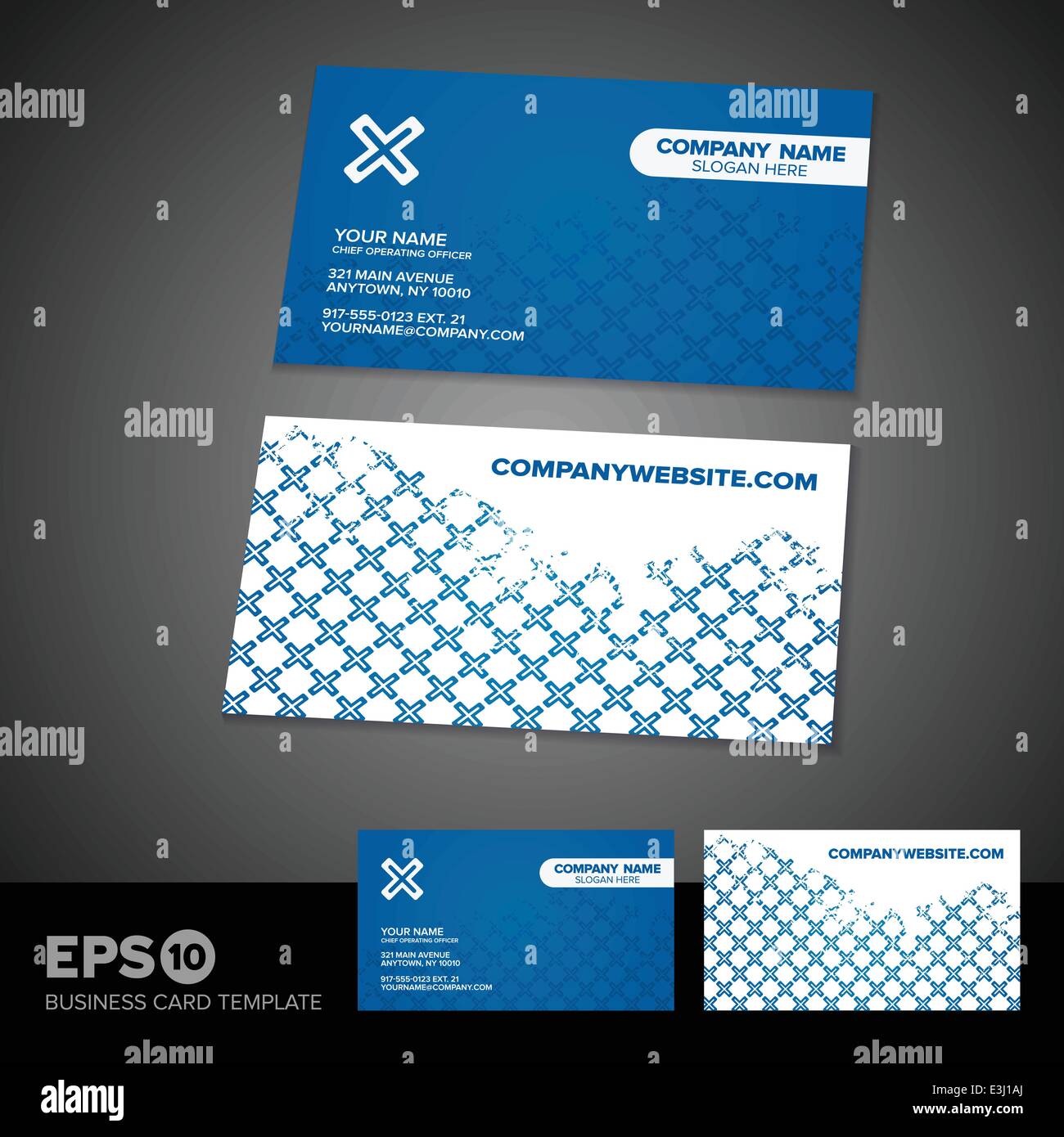 Business card template design Stock Vector Images - Alamy