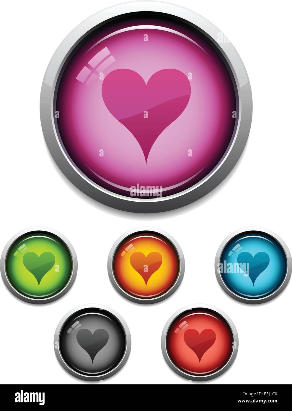 Heart for icon set Stock Vector Images - Alamy