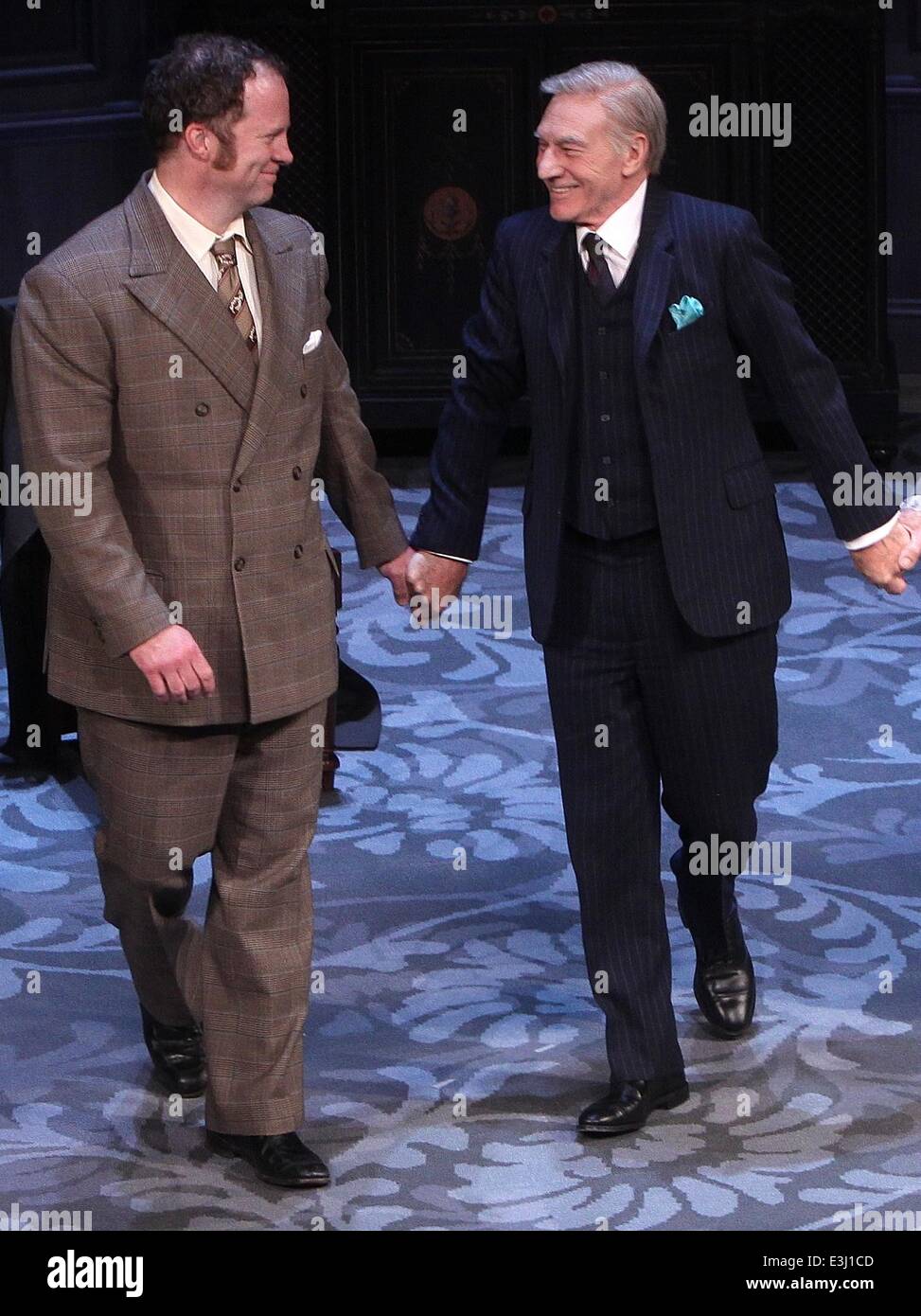 Opening Night Curtain Call for Broadway's No Man's Land at the Cort ...