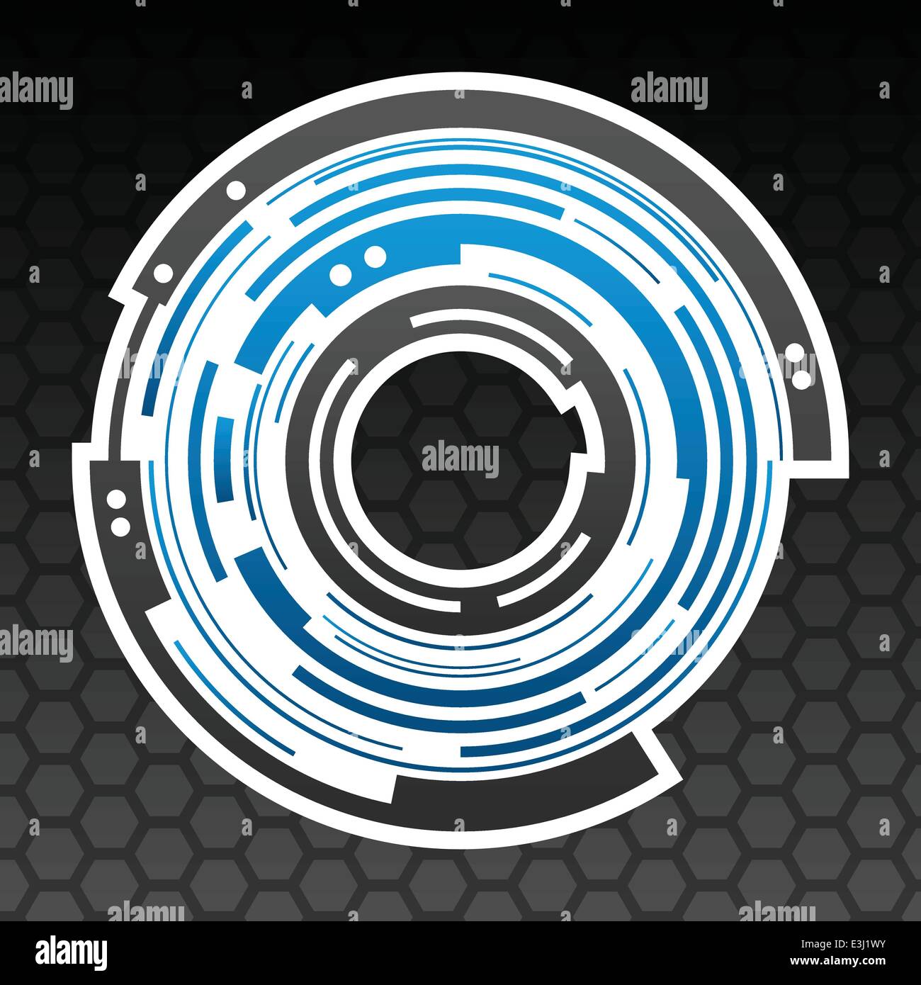 Concentric gear shape icon design in mesh background Stock Vector Image ...