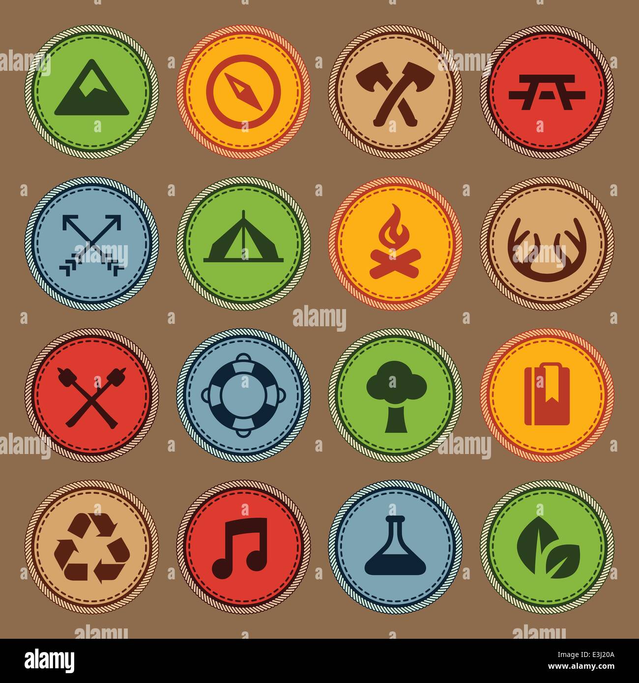 Badges merit Stock Vector Images - Alamy