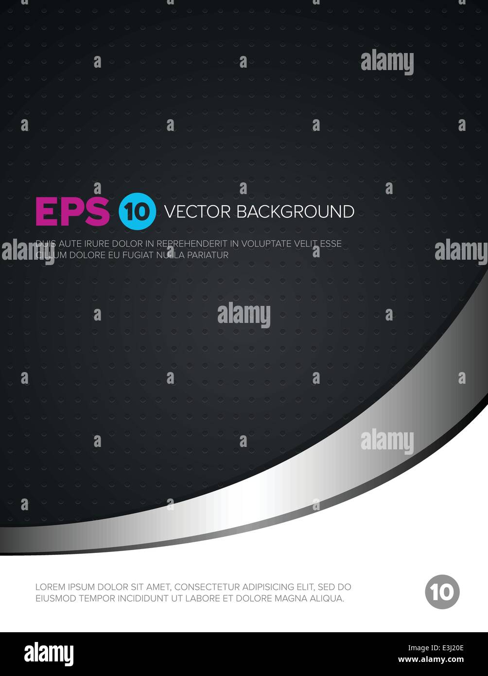 A dark cover background with metal accent and modern texture Stock ...