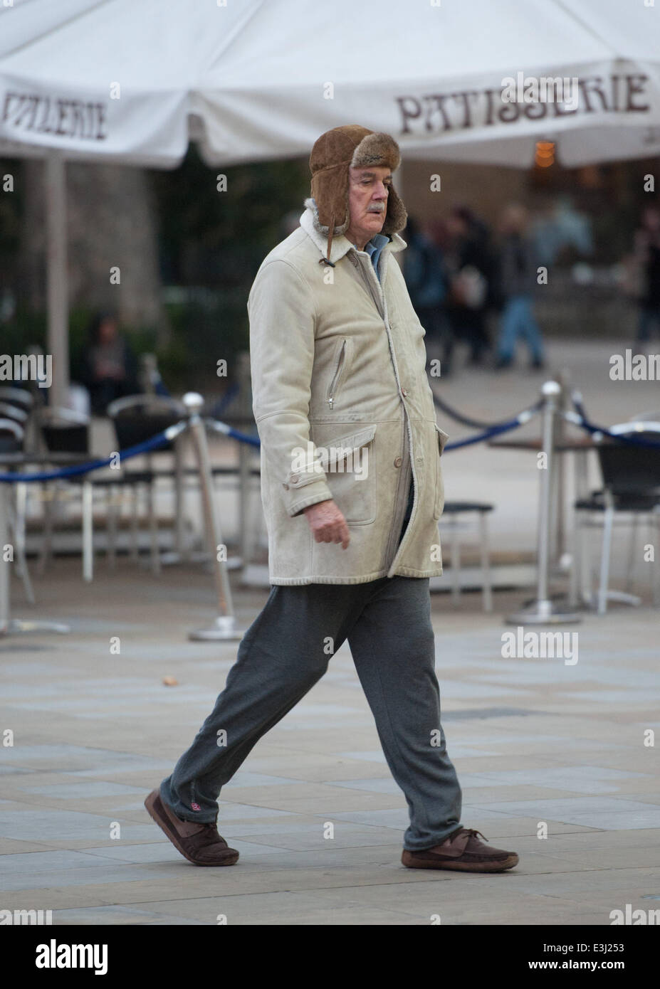 Monty Python actor John Cleese out and about in Chelsea before buying ...