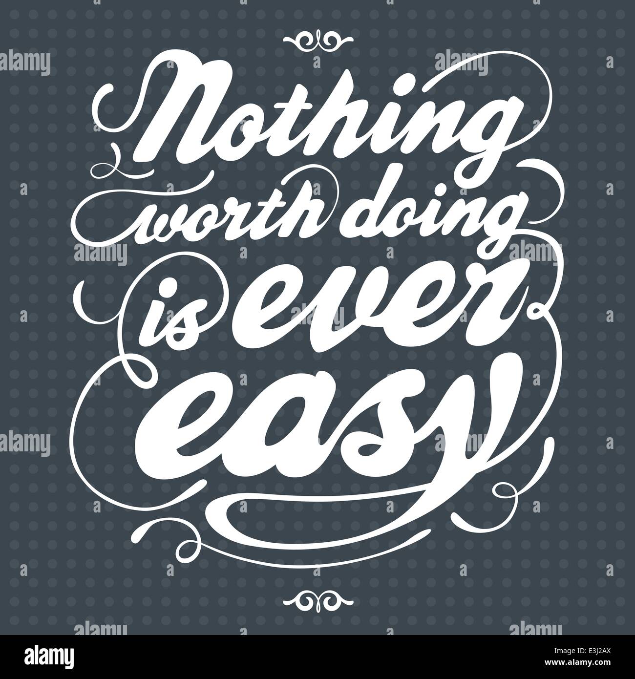 Hand drawn text lettering of an inspirational saying Stock Vector Image ...