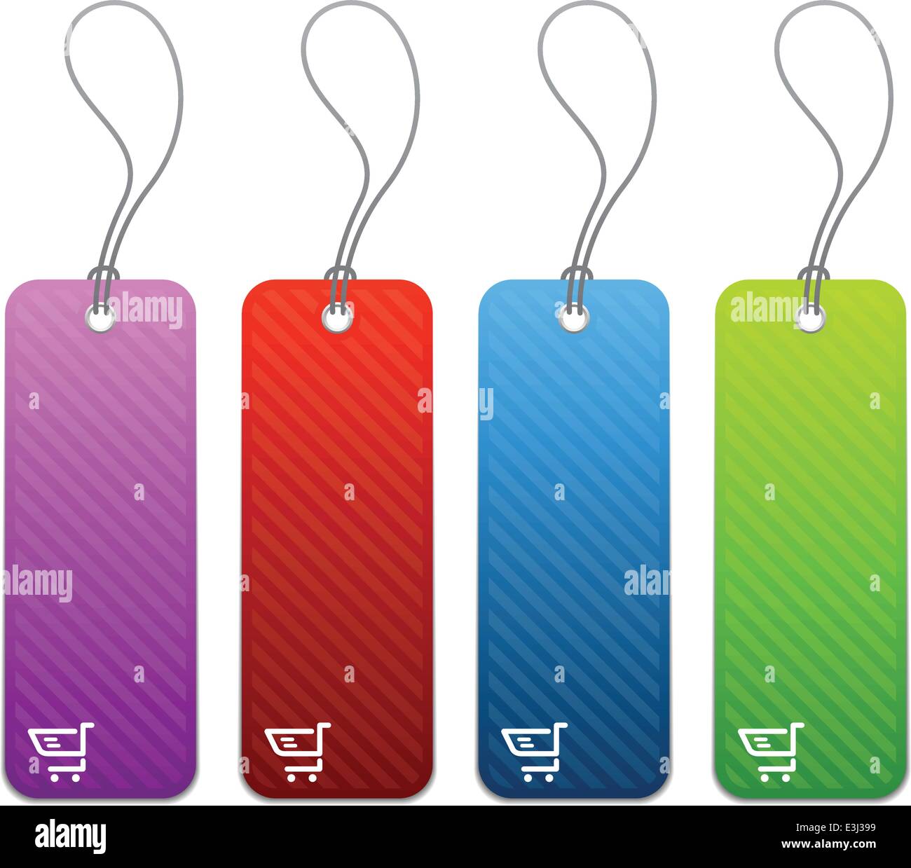 Set of 4 retail shopping price tags in 4 colors Stock Vector Image ...