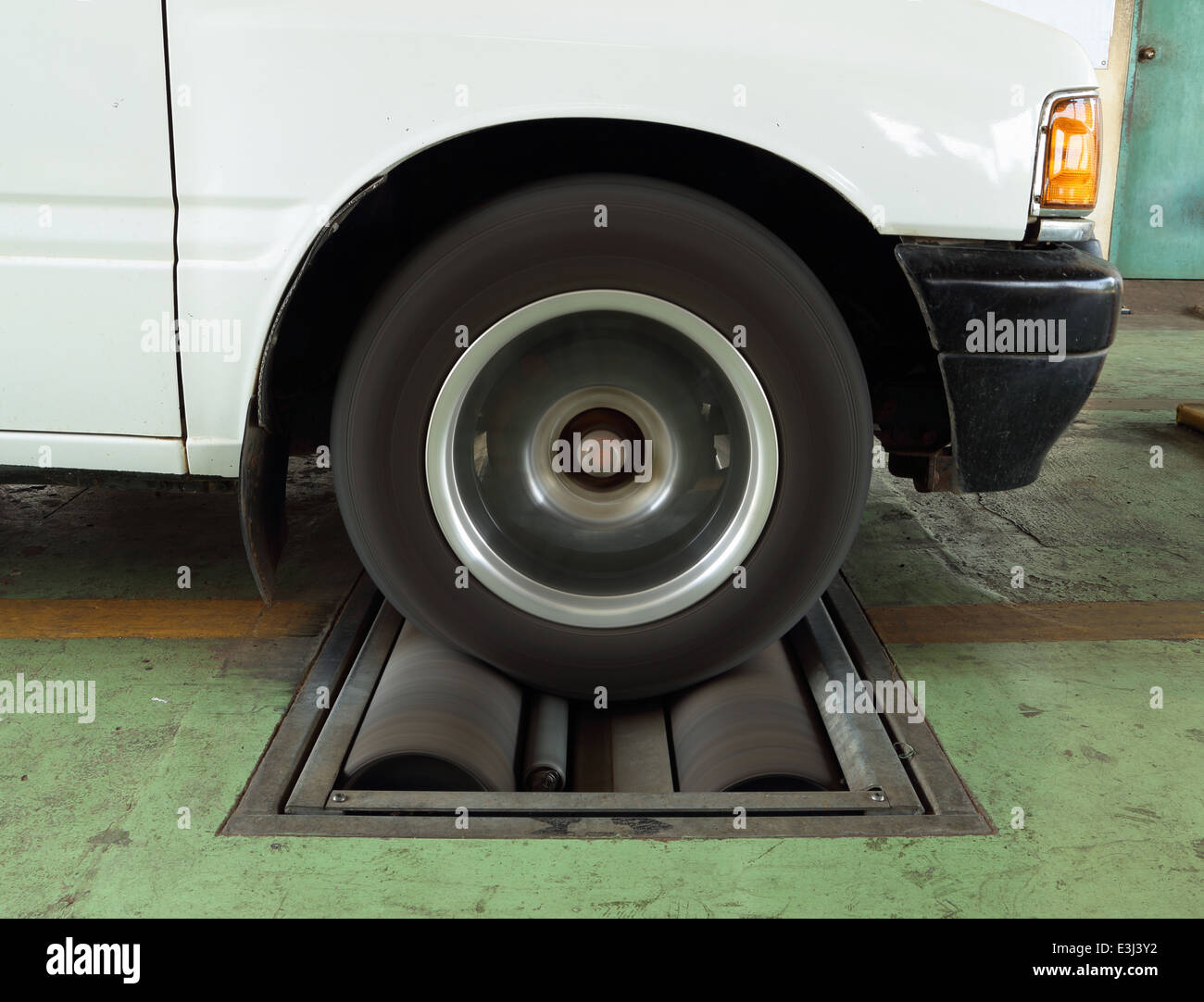 brake testing system of a car Stock Photo - Alamy