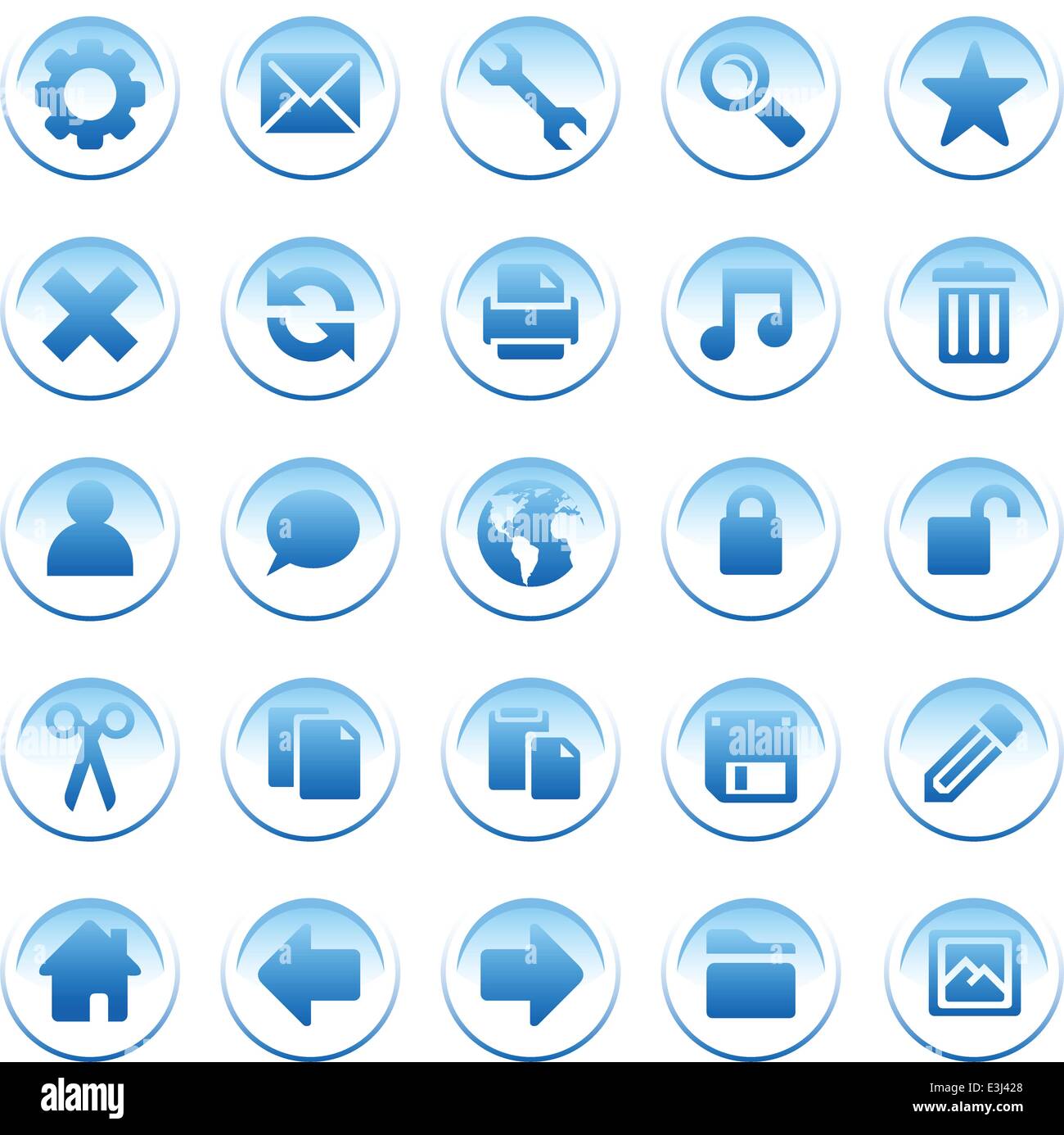Cut copy paste icons hi-res stock photography and images - Alamy