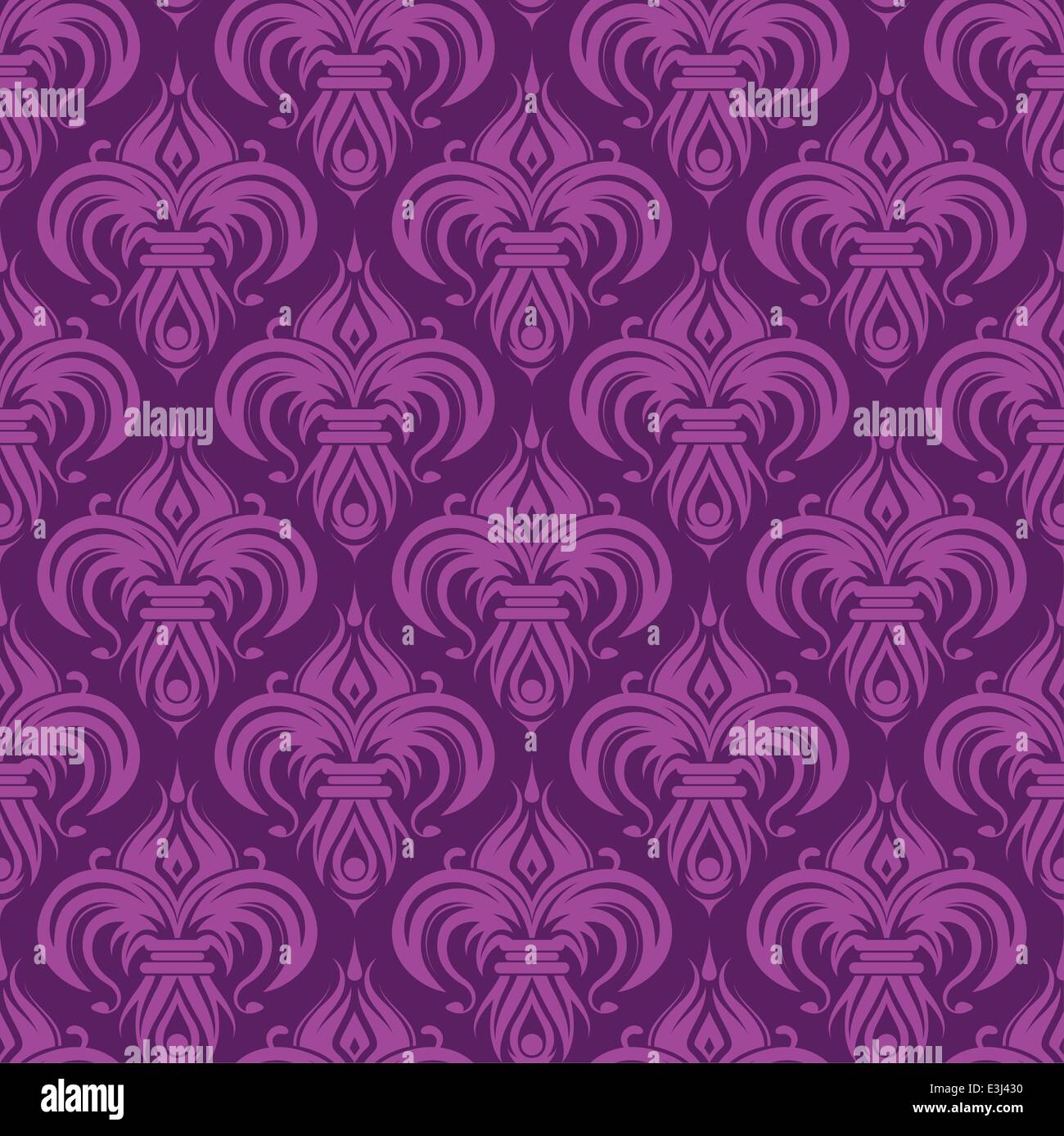 Violet antique seamless wallpaper background design tile Stock Vector ...