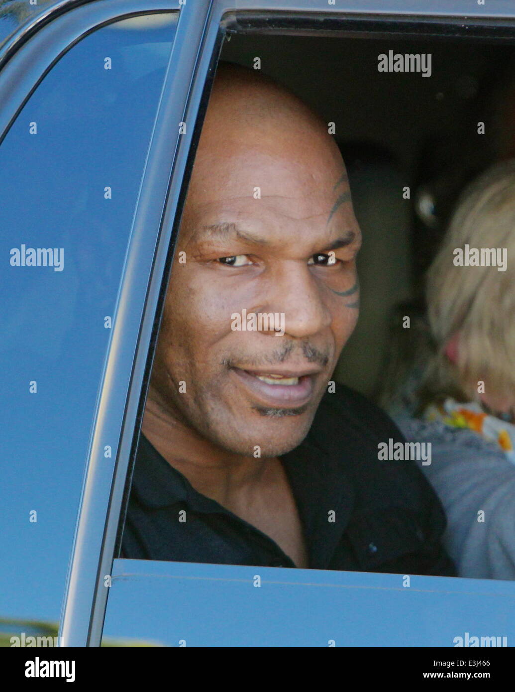 Mike Tyson seen at Universal Studios for entertainment show Extra with ...