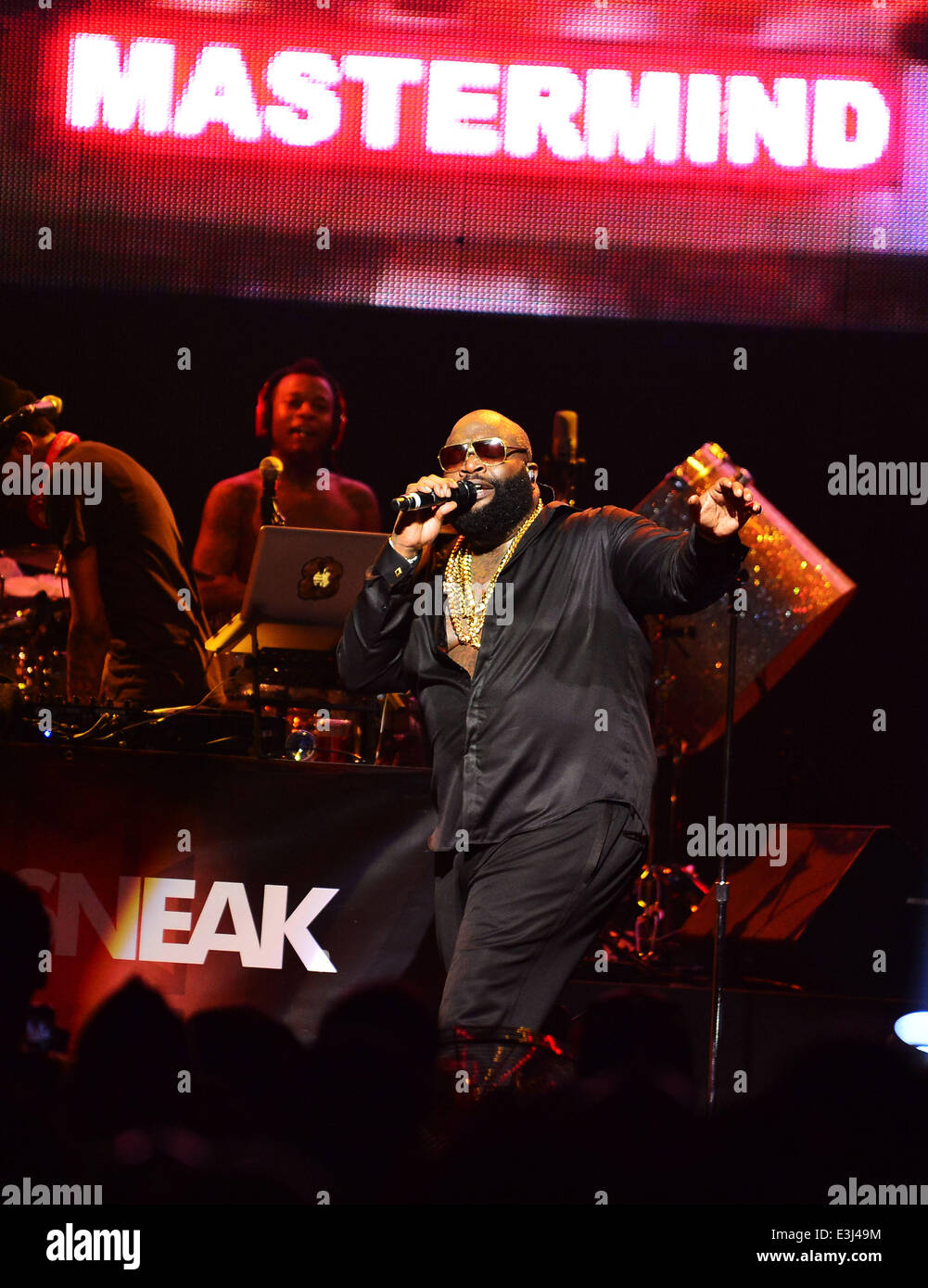 Rick Ross performing in concert at the James L. Knight International ...