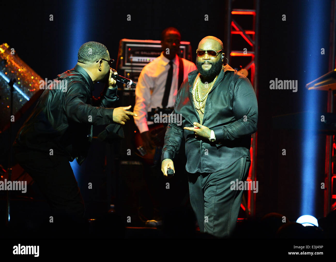 Rick Ross performing in concert at the James L. Knight International ...