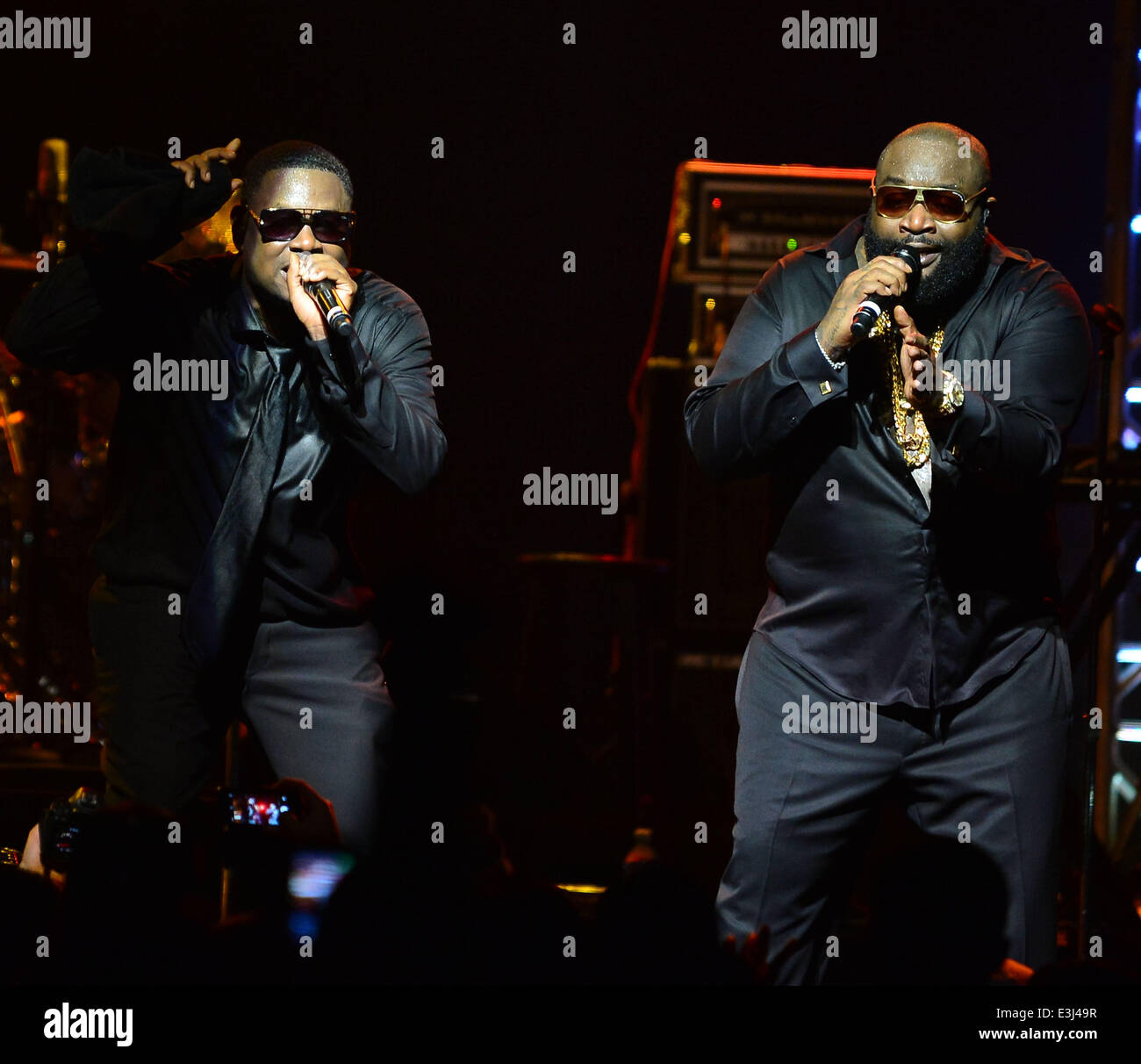 Rick Ross performing in concert at the James L. Knight International ...